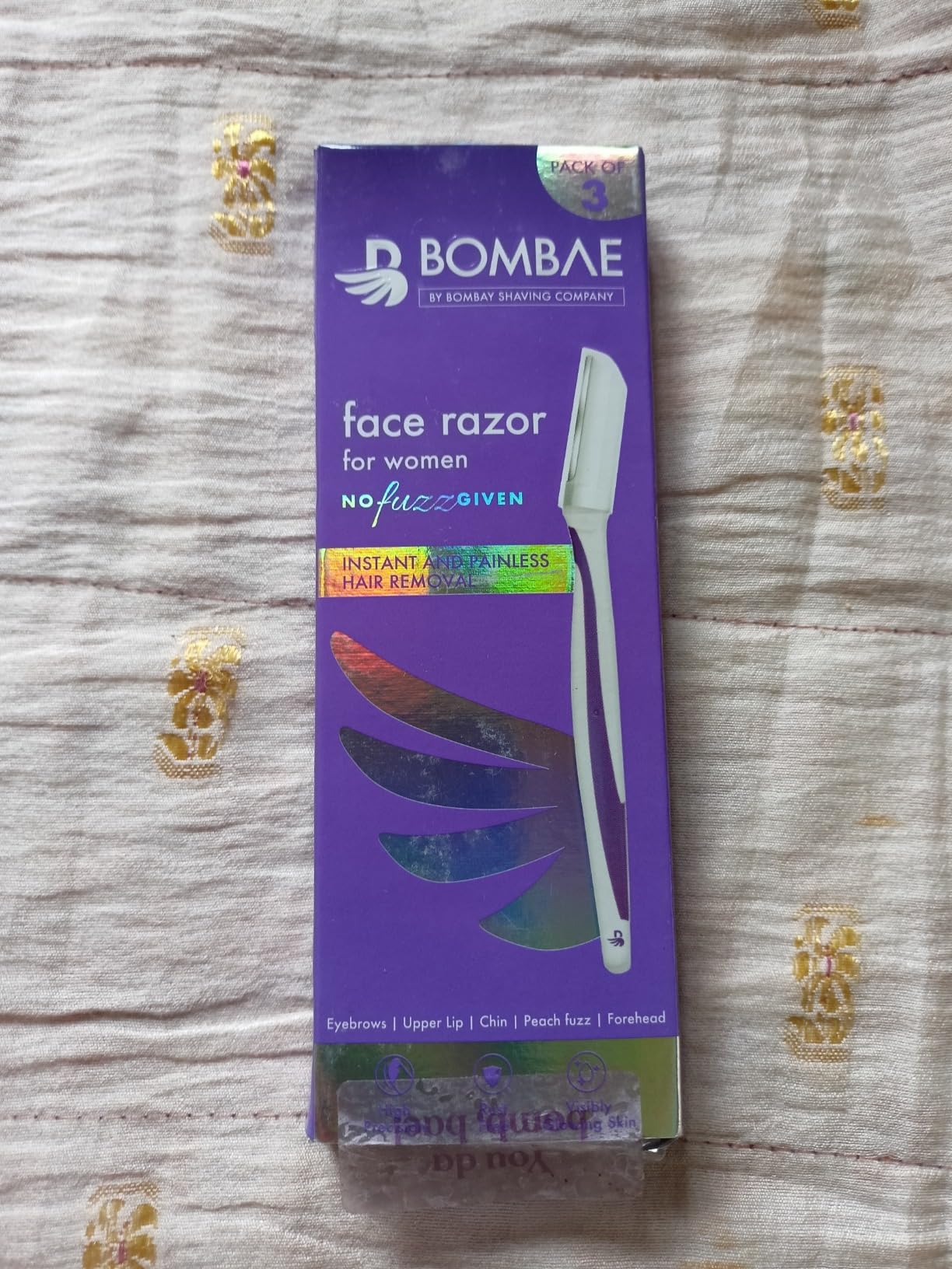 Bombae Reusable Face Razor For Women Facial Hair - 3 | Instant Glow ...