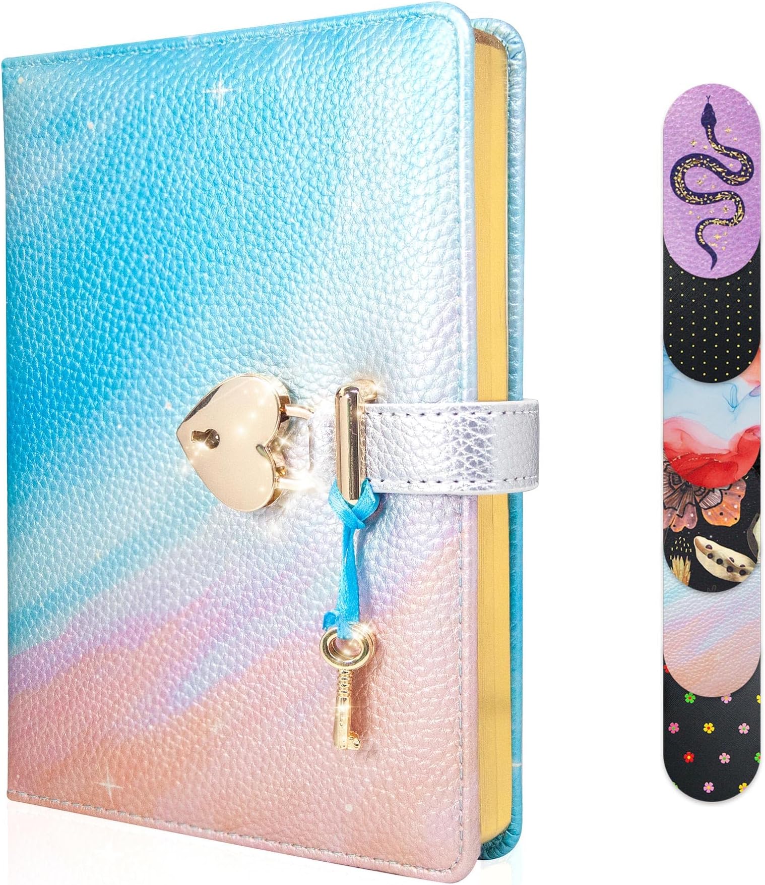 Amazon.com : VICTORIA'S JOURNALS Heart Shaped Lock Diary, Designer ...