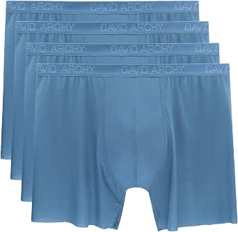 DAVID ARCHY 4 Pack Men's Fast Dry Ultra Light Free Cutting Boxer Briefs ...