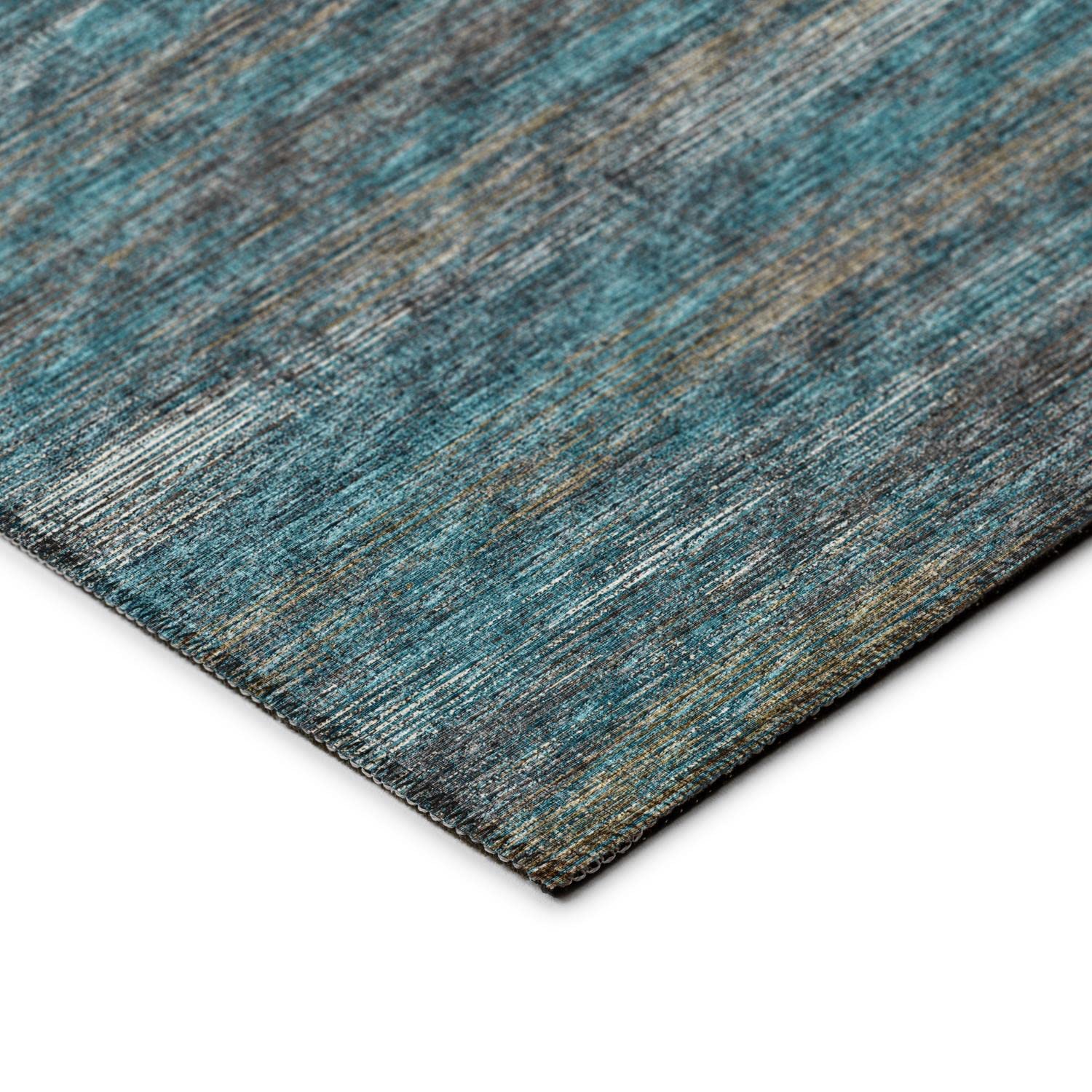 Addison Rugs Marston 3' x 5' Transitional Blue Indoor Outdoor Area Rug ...