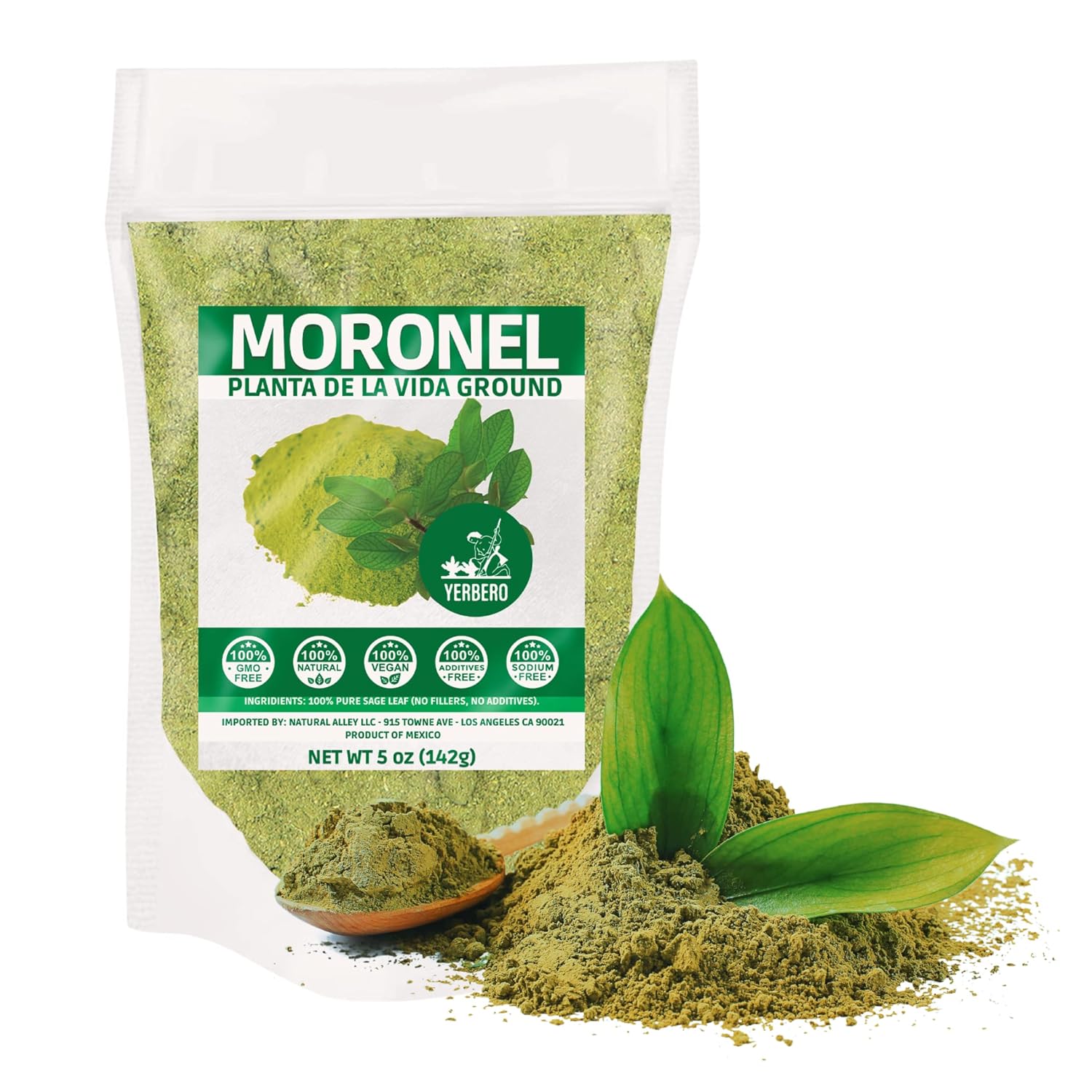 Amazon.com: Yerbero - Moronel Planta De La Vida Premium Molido 5 oz ...