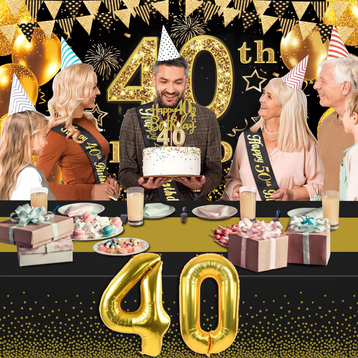 Snapklik.com : 40th Birthday Decorations Men Women