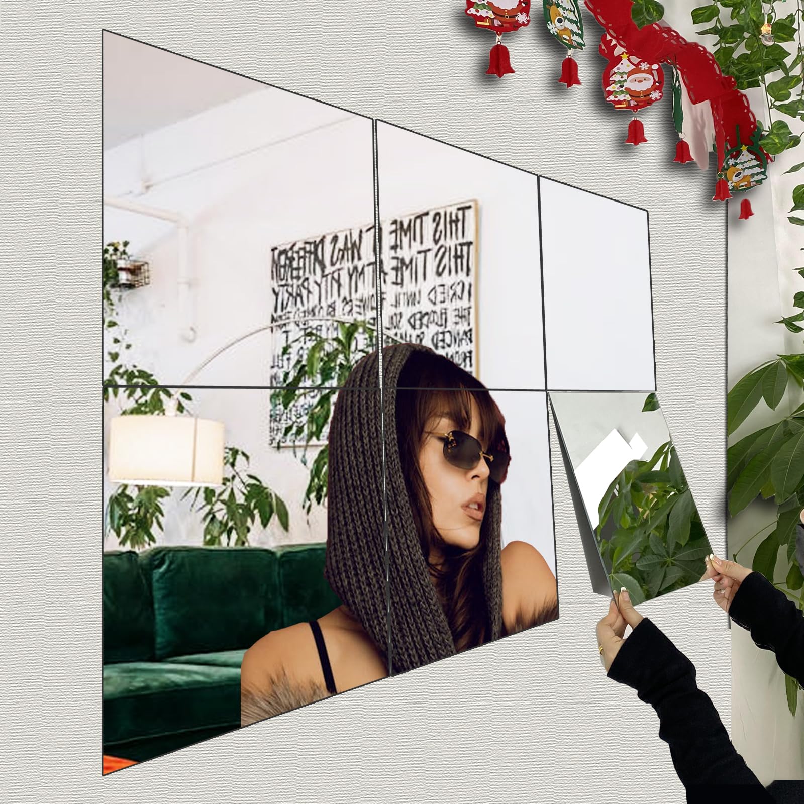 Amazon.com: Set of 6 Square Mirror - 12 Inch x 12 Inch Frameless ...