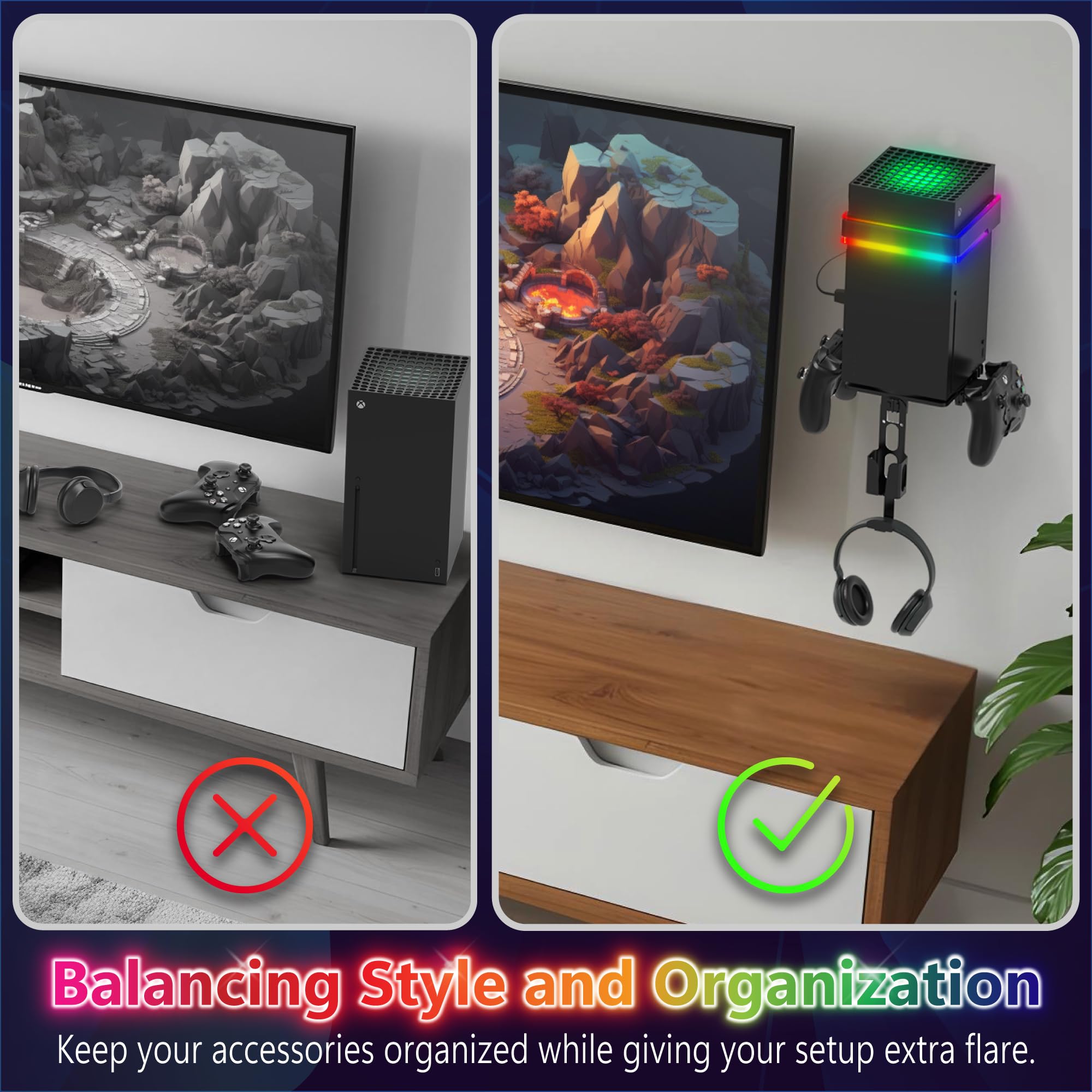 Snapklik.com : Fosmon Wall Mount For Xbox Series X/S