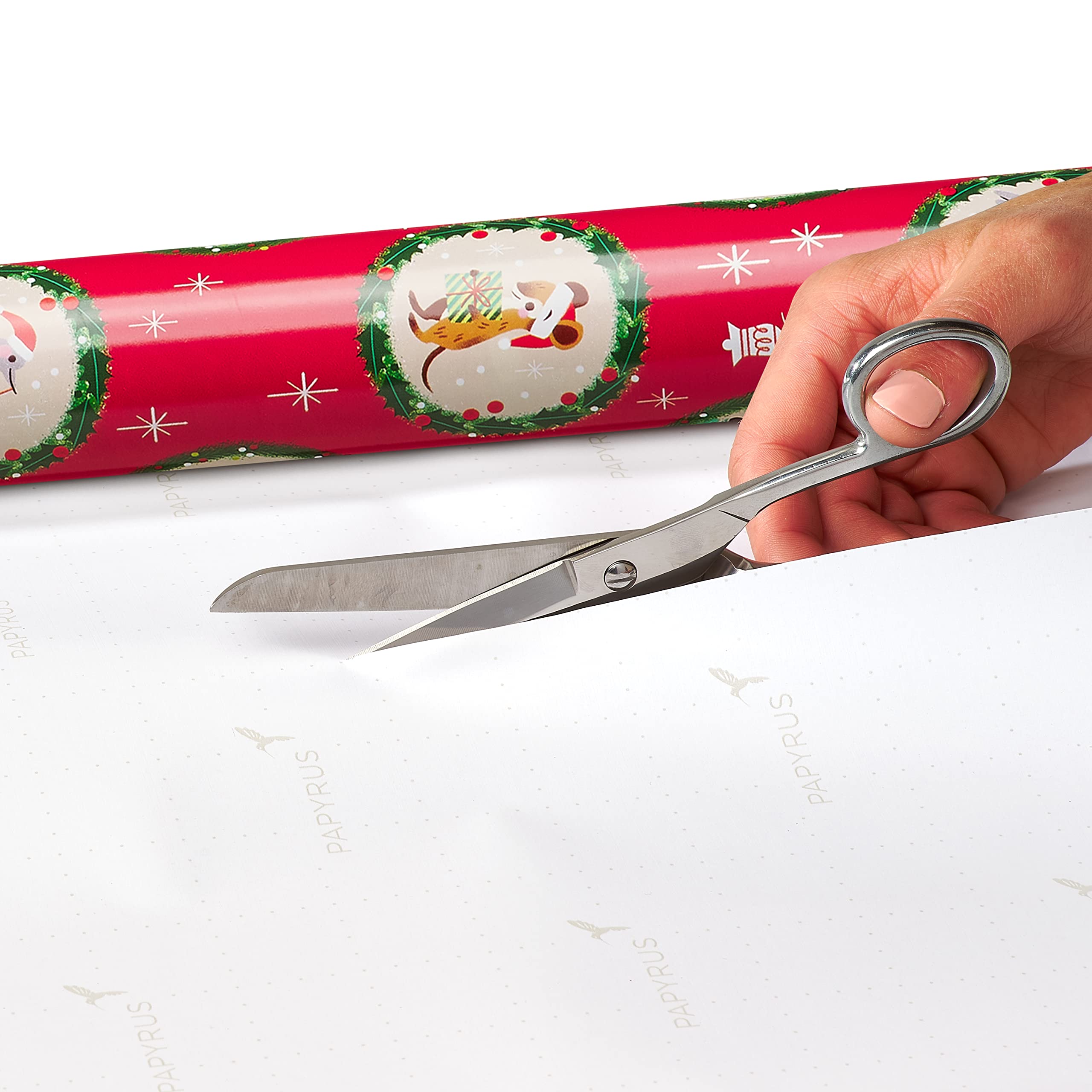 Papyrus Christmas Wrapping Paper Rolls for Kids, Forest Friends ...
