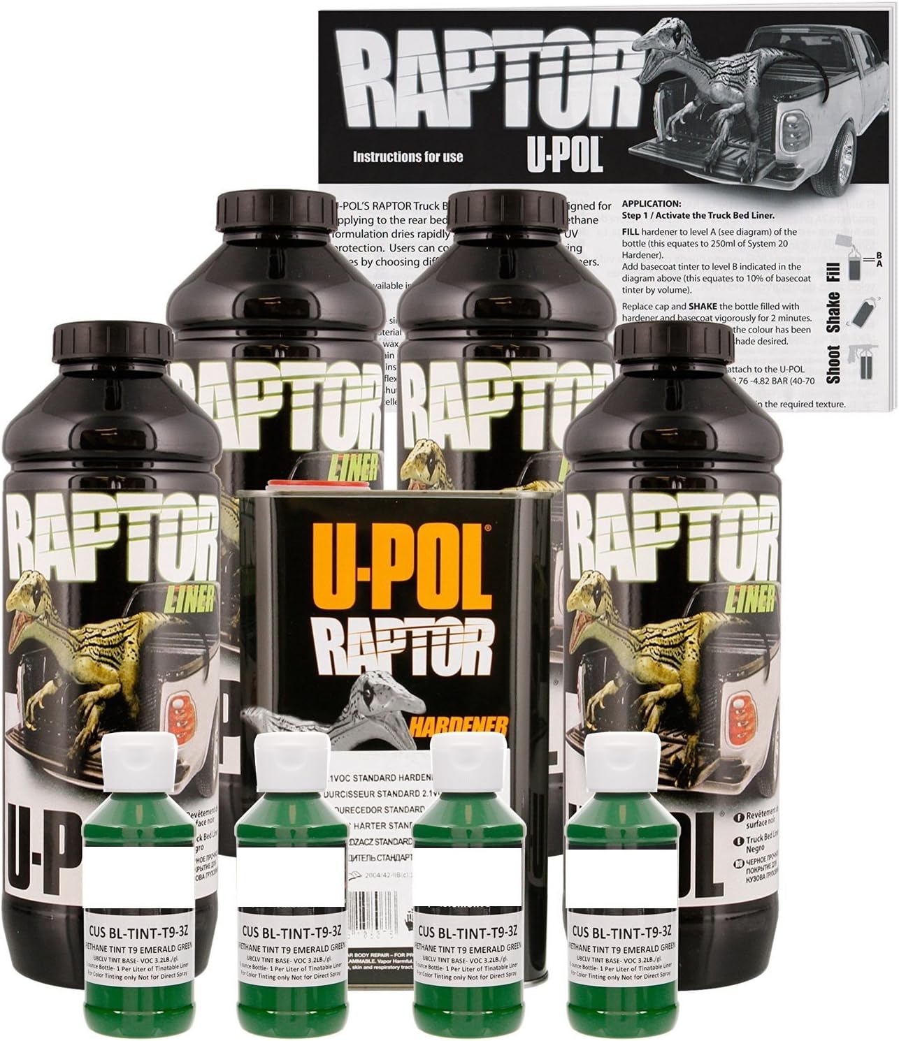 Amazon.com: U-POL Raptor Mesa Gray Urethane Spray-On Truck Bed Liner ...