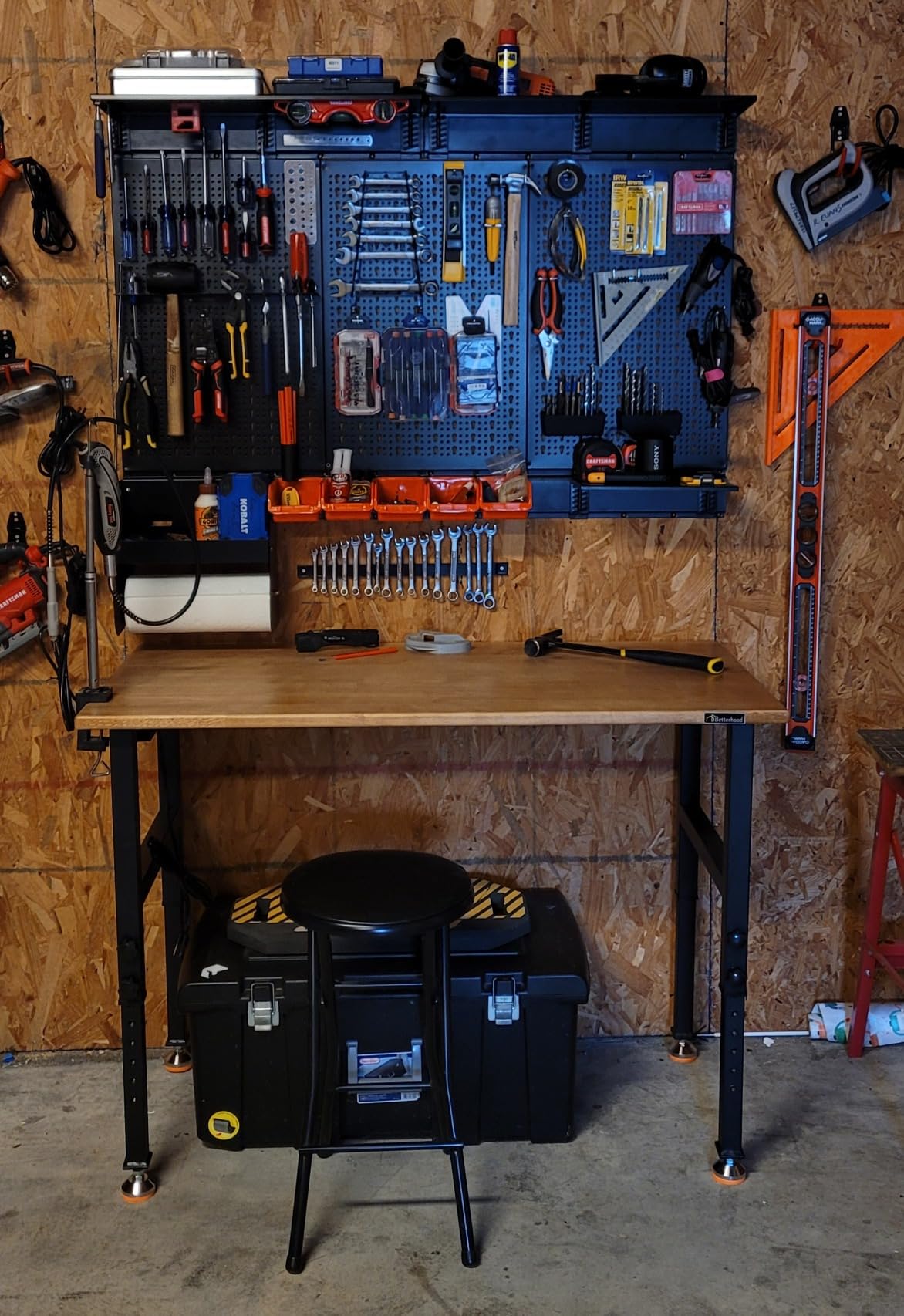 $45/mo - Finance Betterhood 60" Adjustable Workbench for Garage, Rubber ...