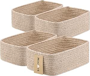 Amazon.com: MiniArk Small Storage Baskets for Organizing | Closet ...
