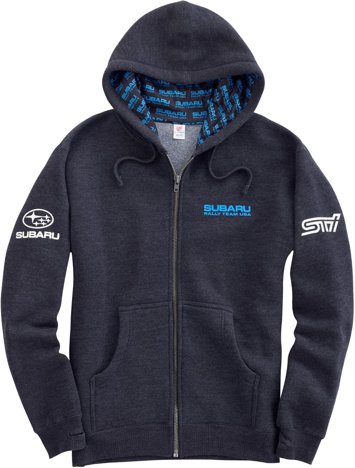 Amazon.com: Subaru Rally Team USA Hooded Hoodie Full Zip Sweatshirt ...