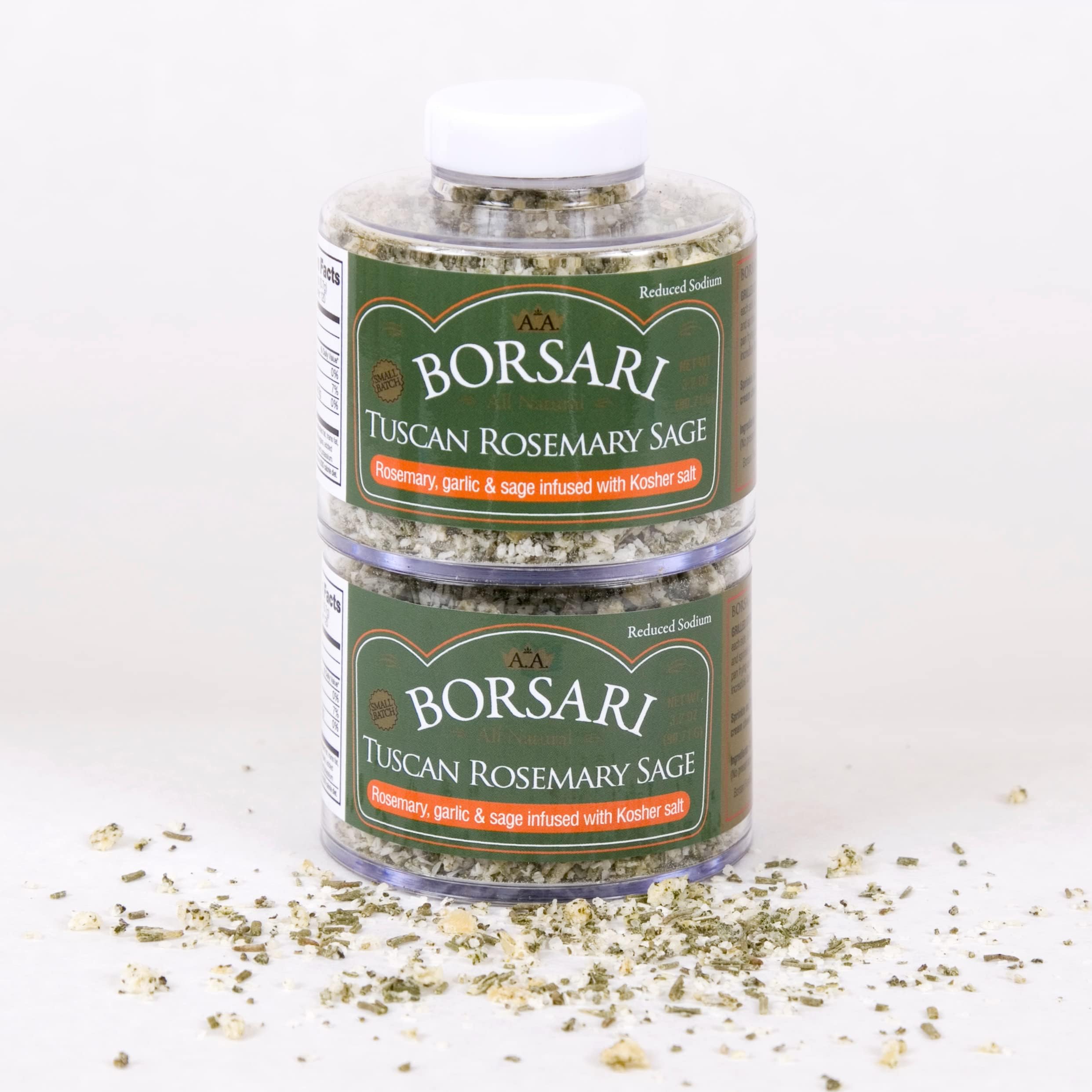 Amazon.com : Borsari Original Seasoning Salt 2-Shaker Gift Set ...
