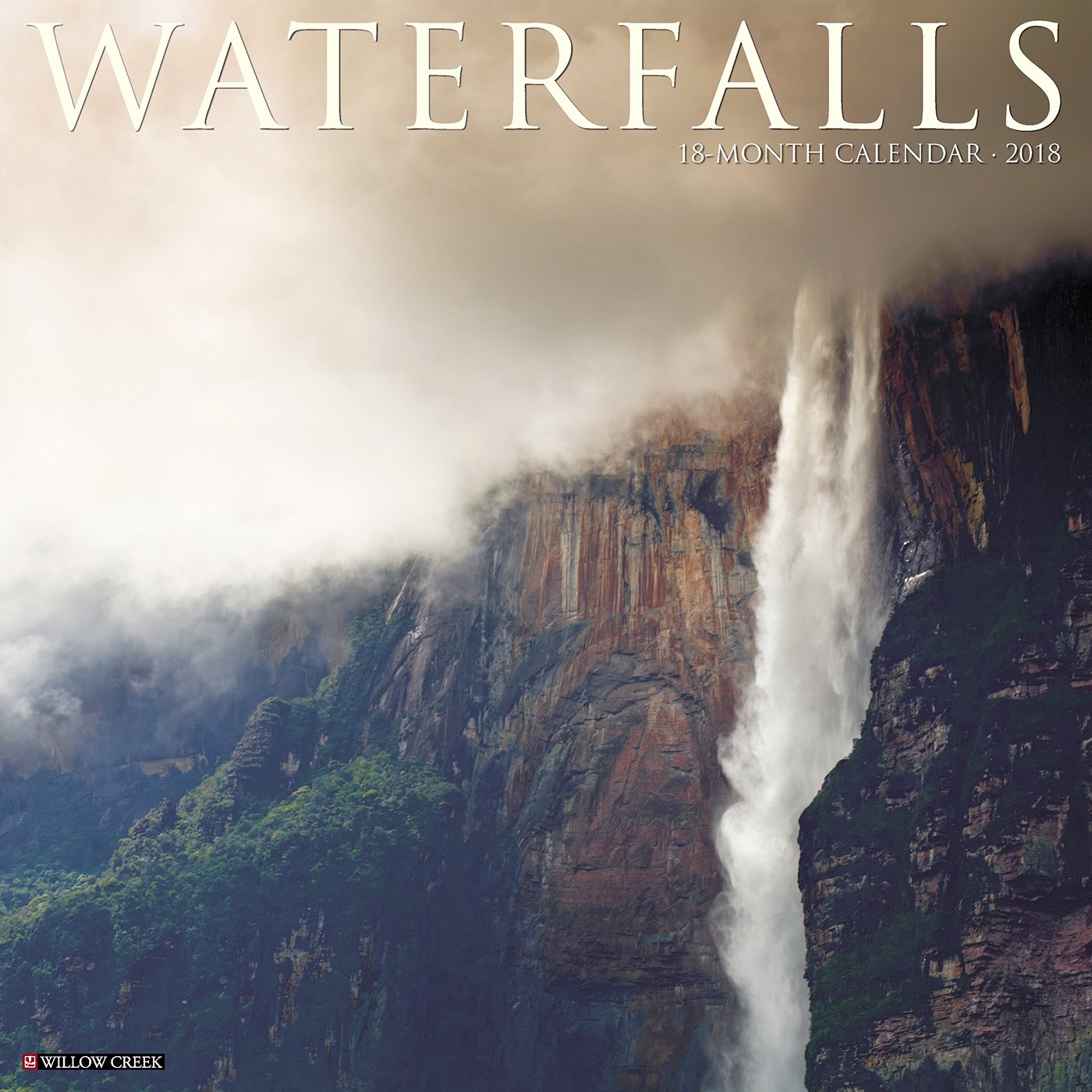 Waterfalls 2018 Calendar: Willow Creek Press: 9781682346358: Amazon.com ...