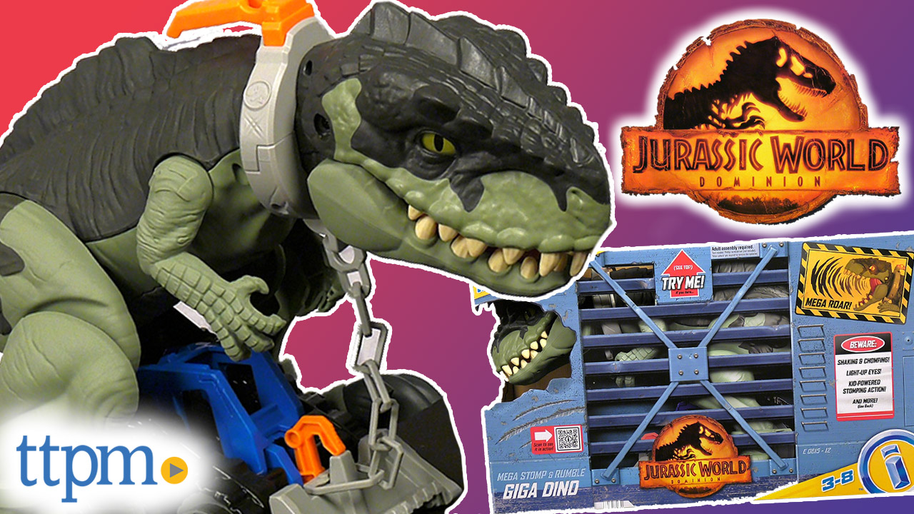 Watch Imaginext Jurassic World Dominion Mega Stomp & Rumble Giga Dino ...