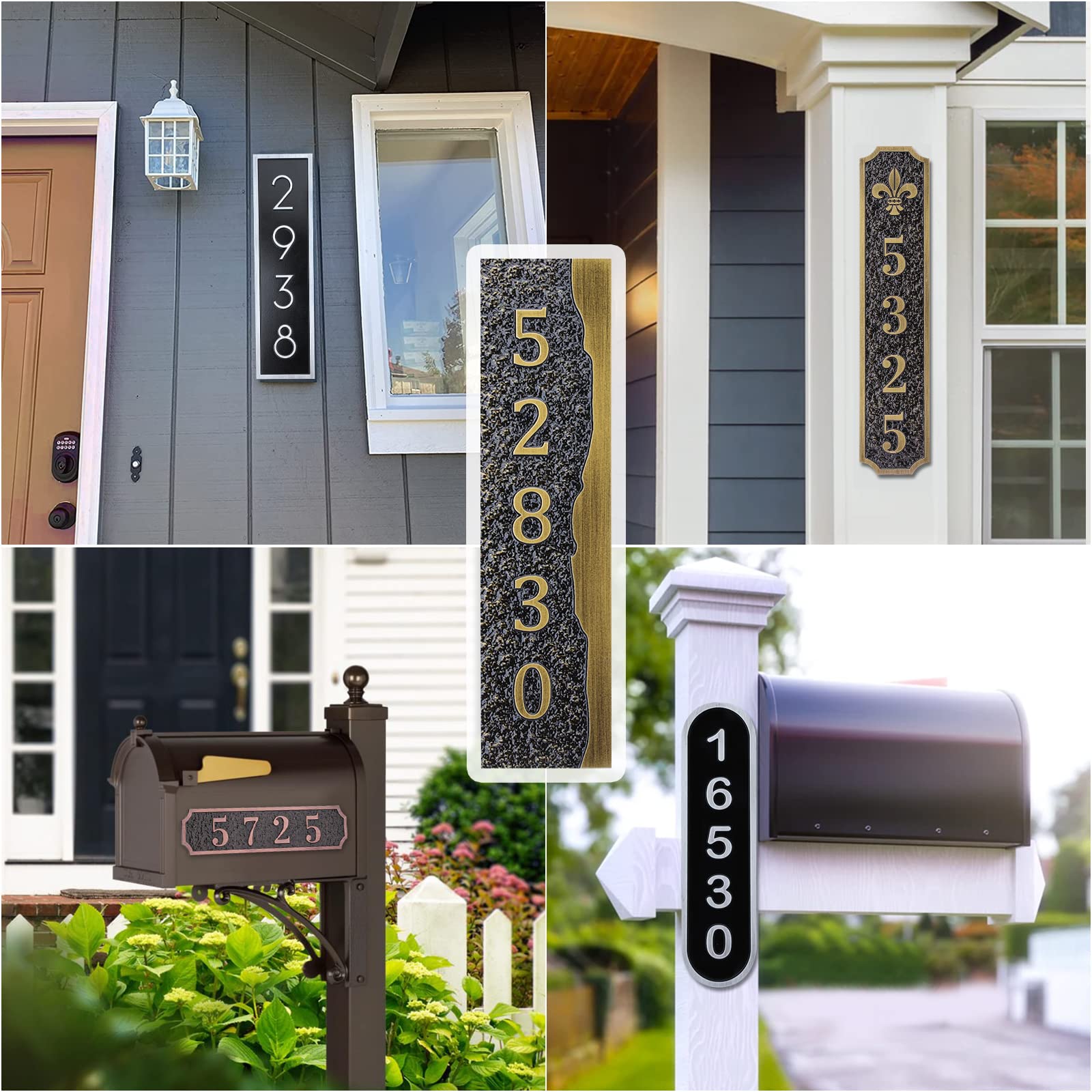 Snapklik.com : Personalized Metal Acrylic House Number Custom Address ...