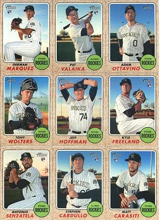 Amazon.com: 2017 Topps Heritage High Numbers Colorado Rockies Team Set ...
