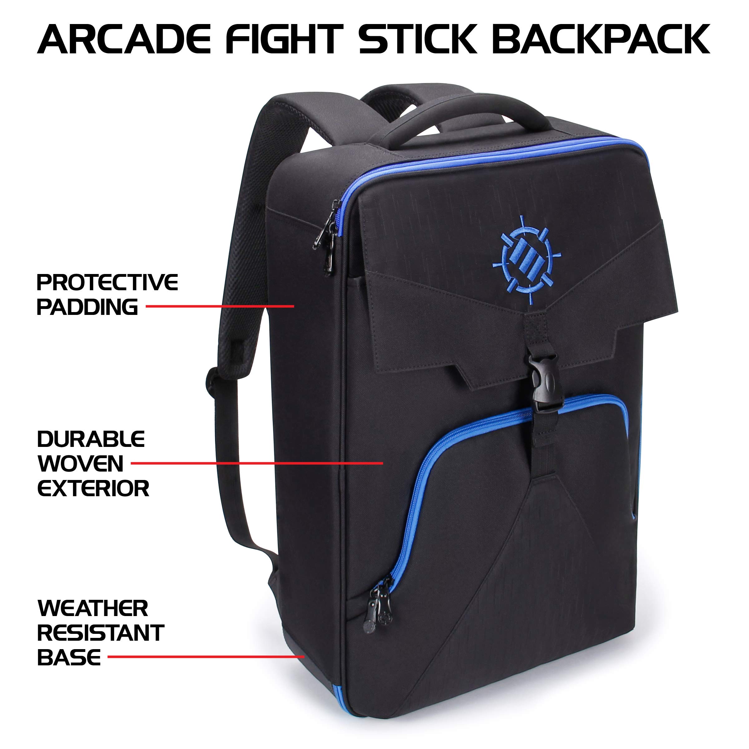 ENHANCE Arcade Fight Stick Backpack Travel Bag - Gaming Joystick ...