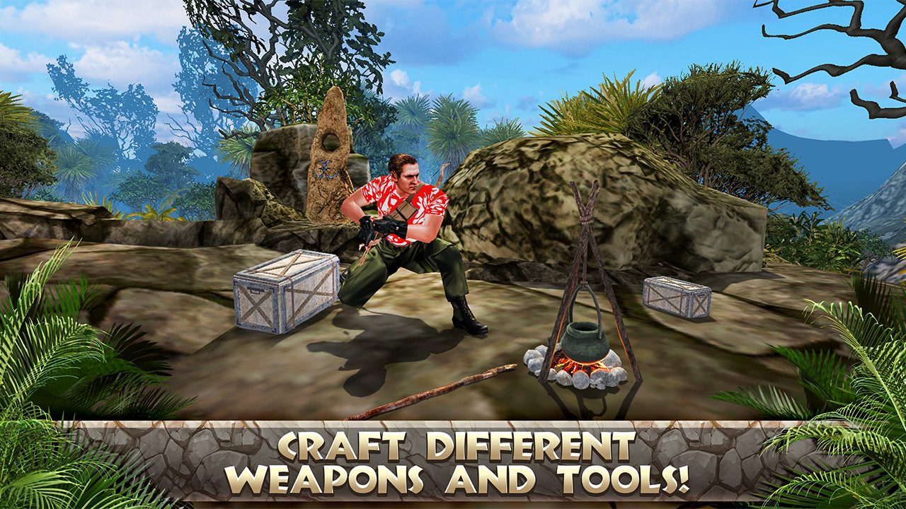 Amazonian Surviving Island Quest: Last Mission | Wooden Hunting and ...