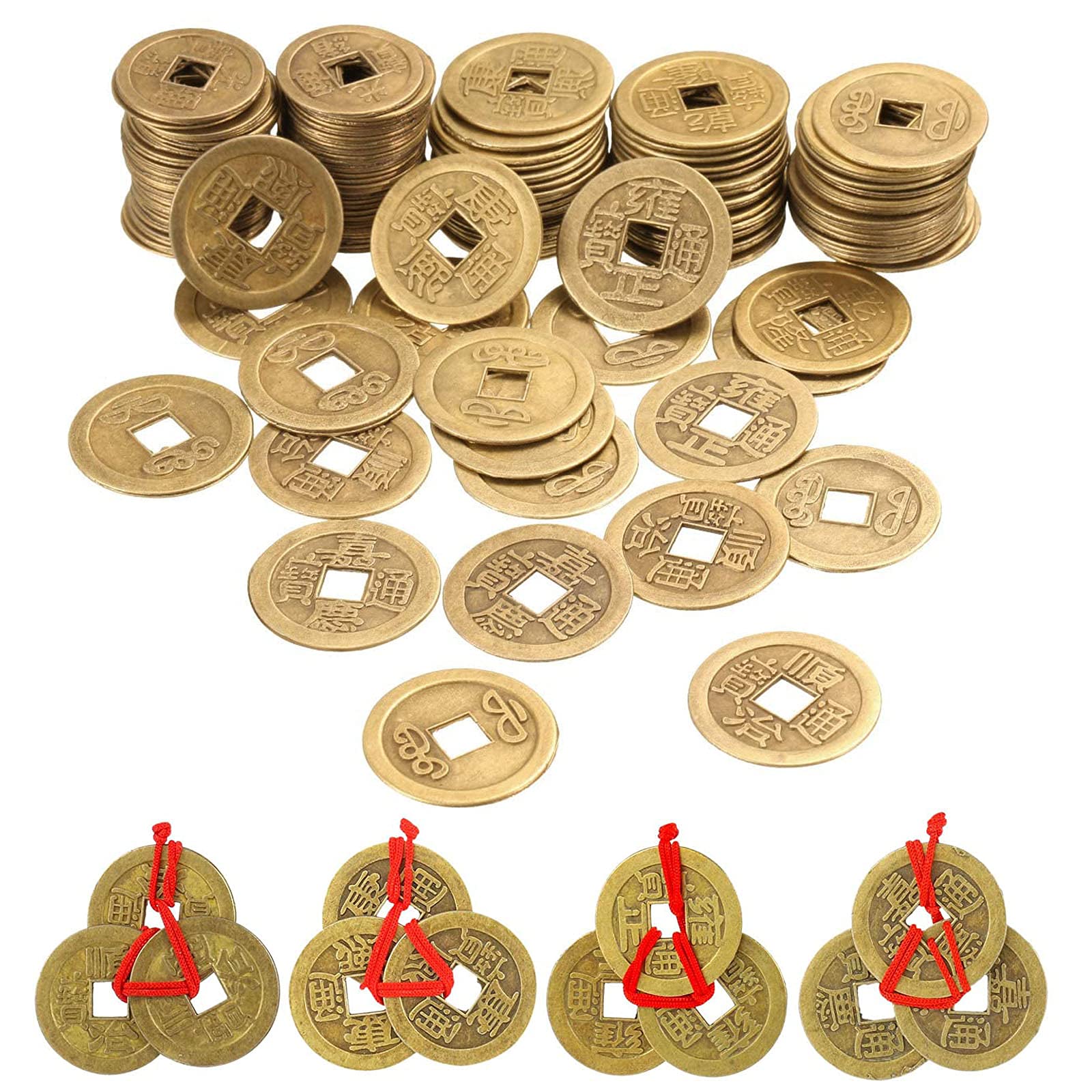 Ancient Chinese Coins On String