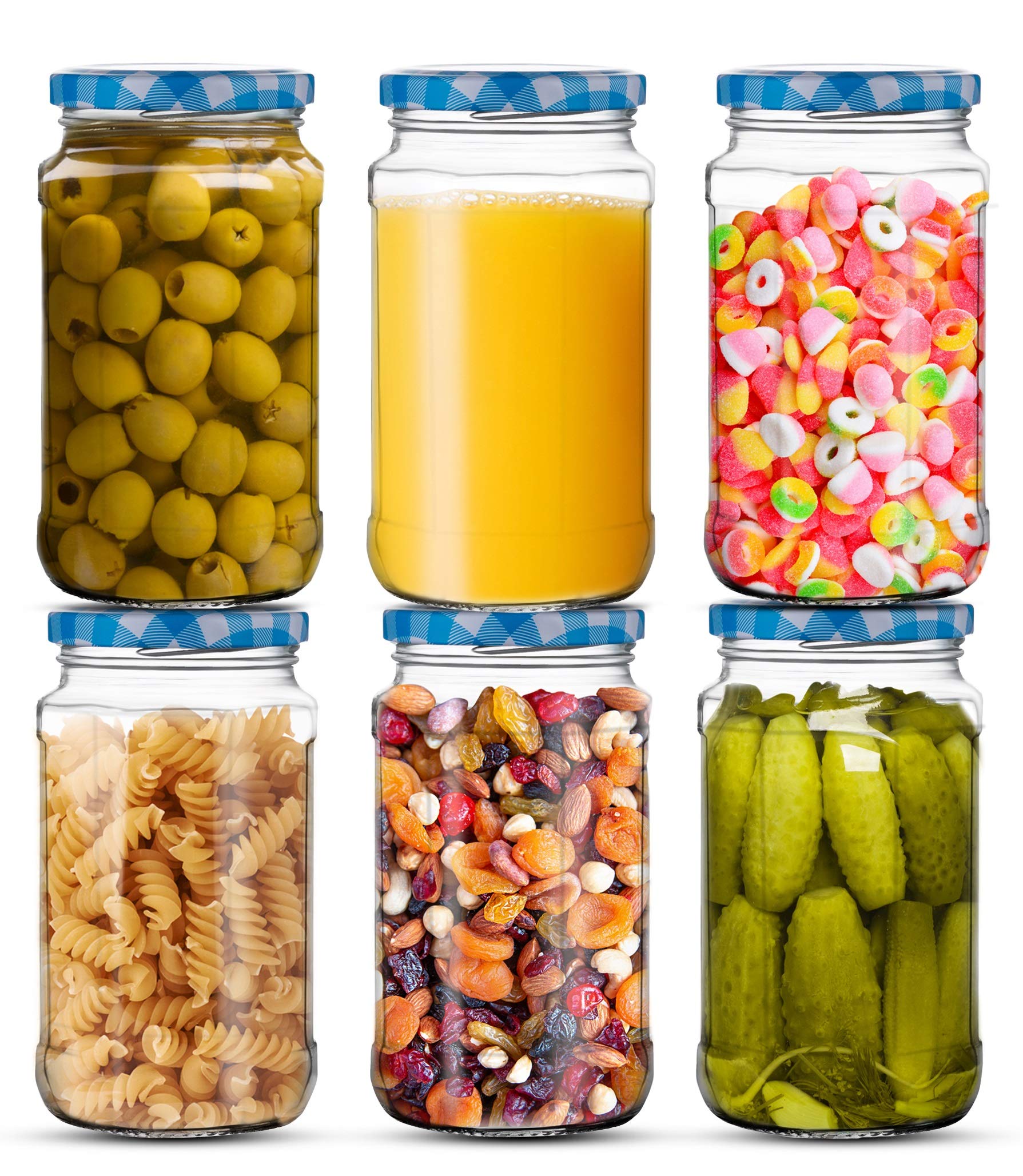 Buy STAR WORK - Glass Jars For Kitchen Kitchen Dried Masla Storage Jar ...