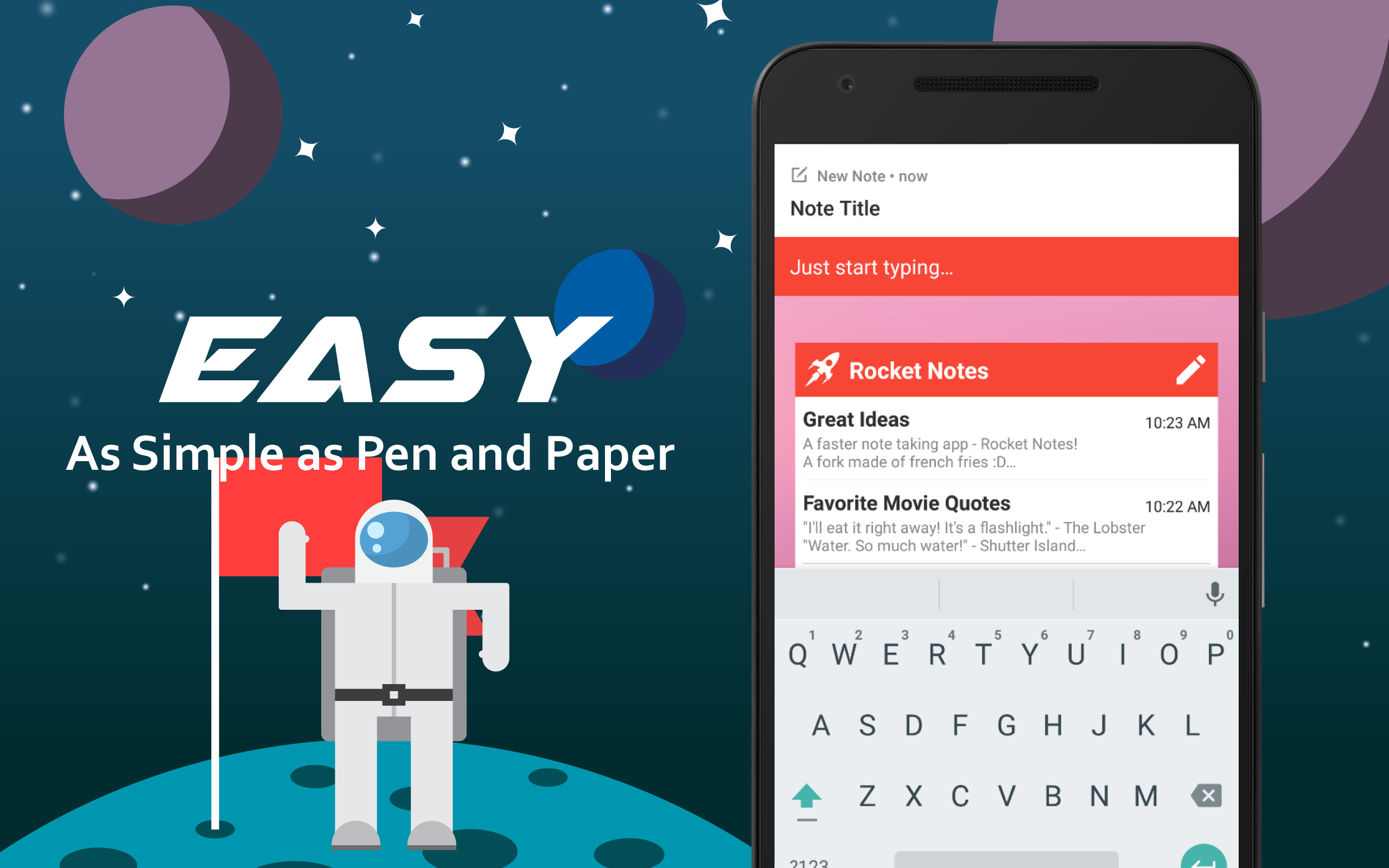 Rocket Notes - World's Fastest Note Taking App! - App on Amazon Appstore