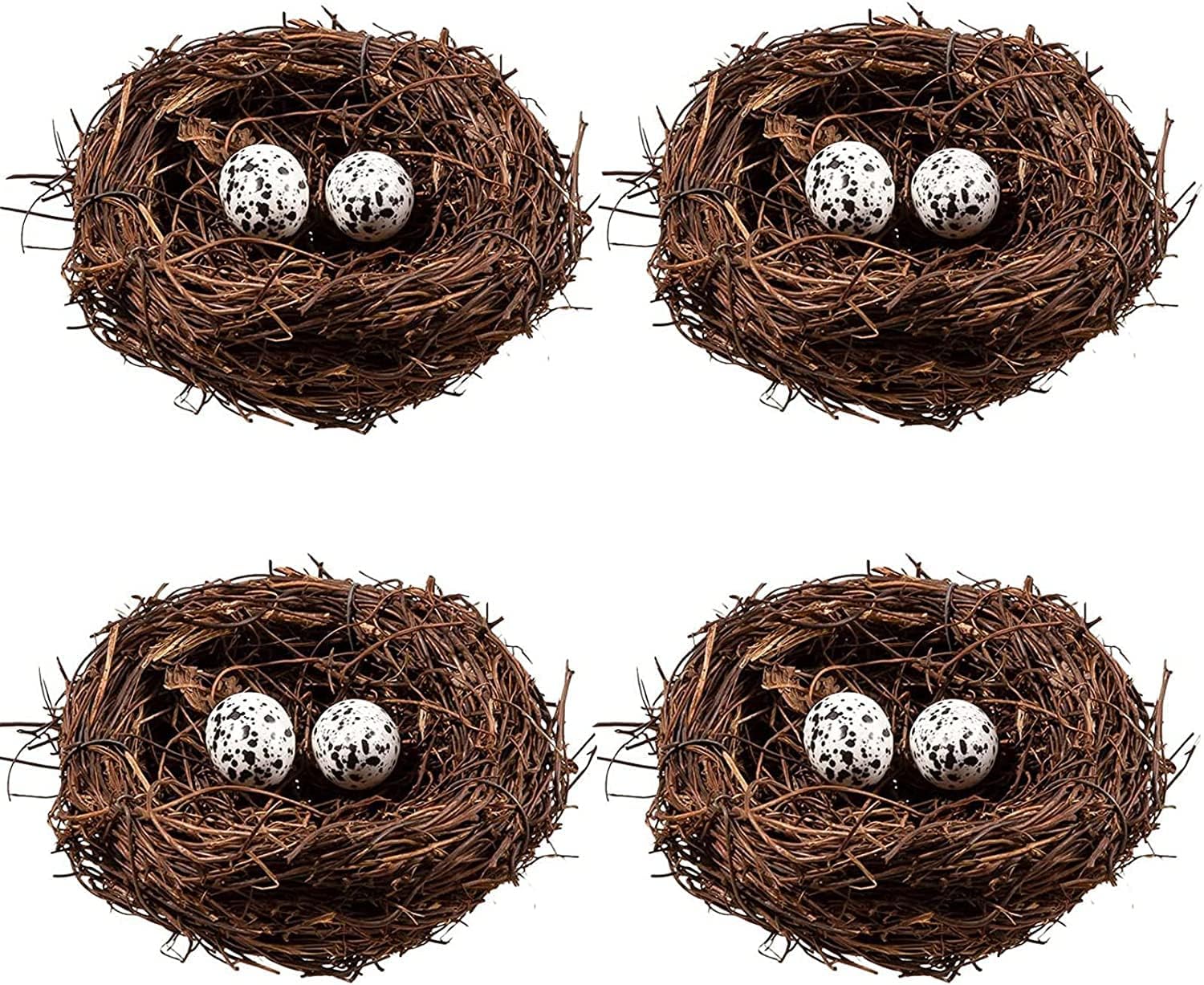 Amazon.com: Easter Birds Nest Decorating, Mini Artificial Birds Nest ...