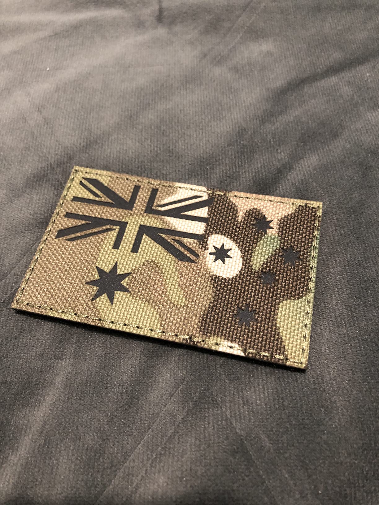 Australia Flag Multicam Infrared IR 3.5x2 IFF Tactical Morale Fastener ...