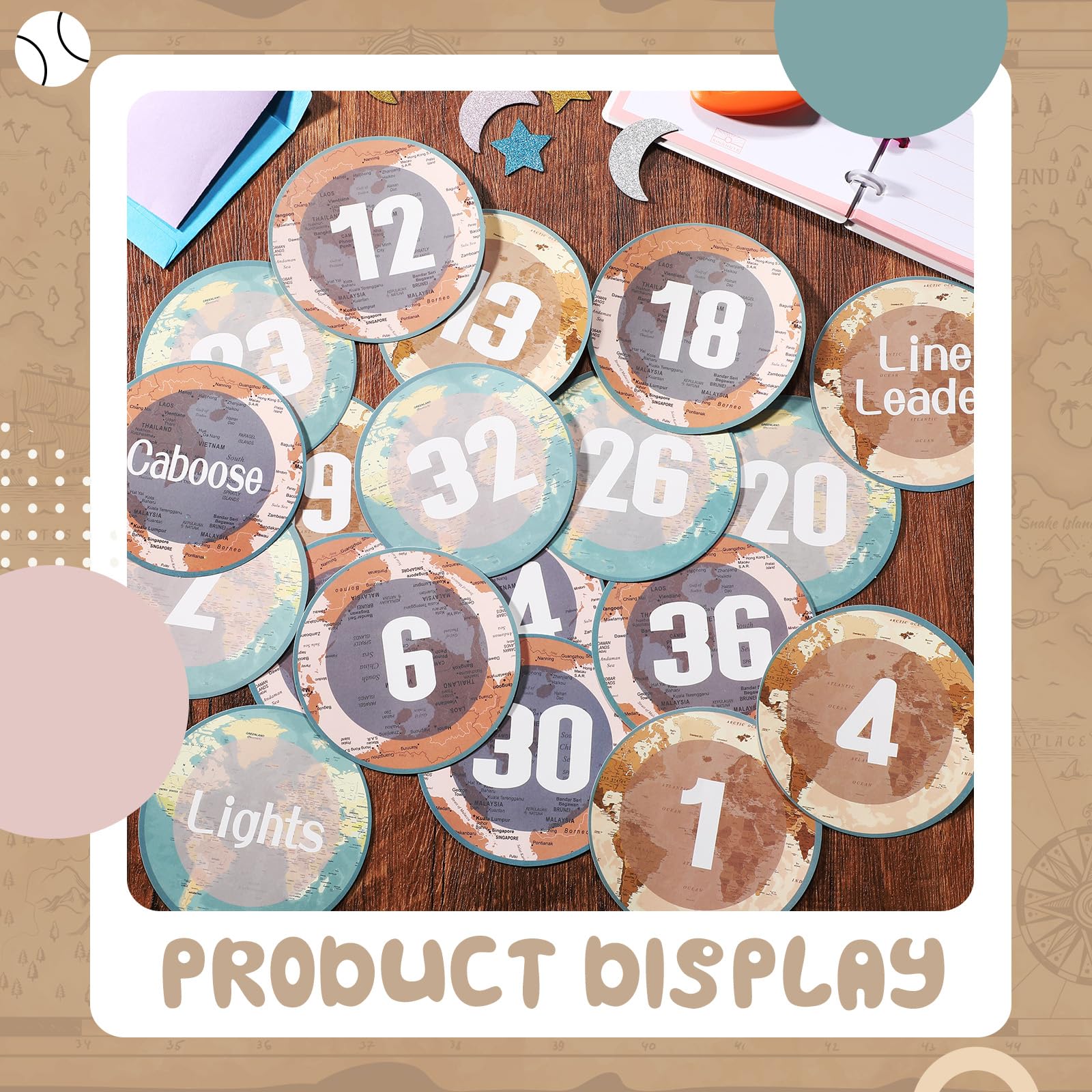 Snapklik.com : Colarr 40 Pcs Classroom Line Up Helpers Stickers Large ...