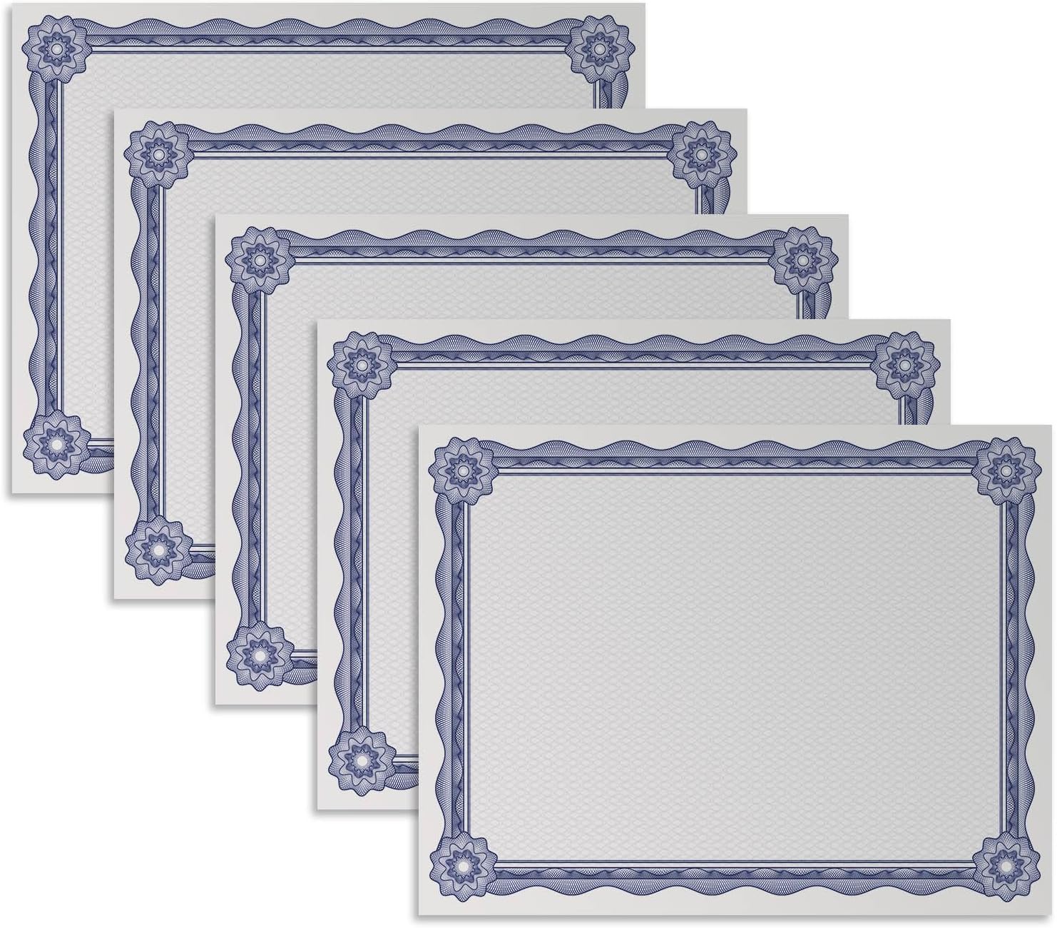 Amazon.com: Gartner Studios Certificate Paper, White with Blue and ...