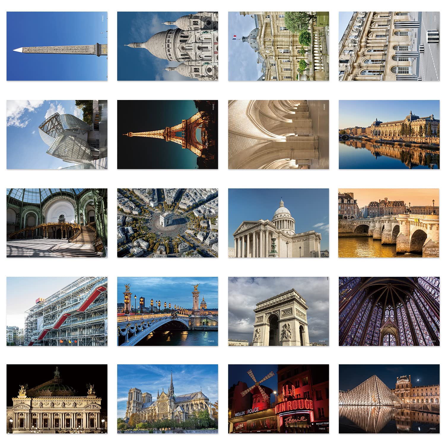 Amazon.com : xtvinvm Paris France Europe Travel Postcards from Around ...