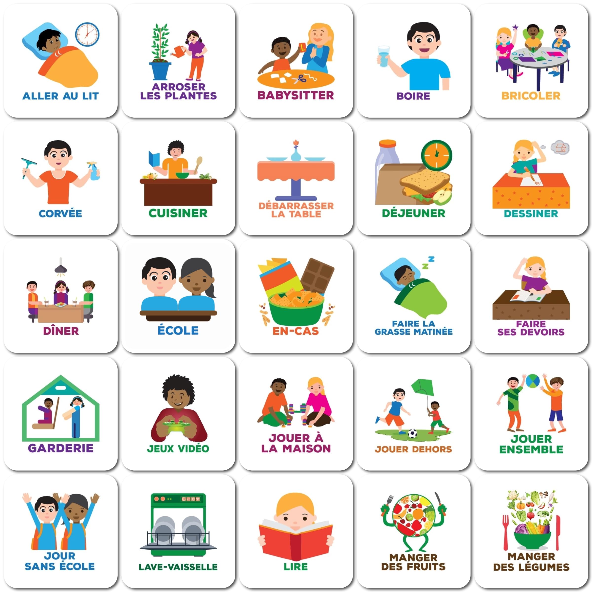 Smarfer - Pictogrammes magnétiques pour Tableau de Planification ...