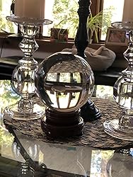 Amazon.com: Amlong Crystal Crystal Ball 130mm (5 inch) Including Wooden ...