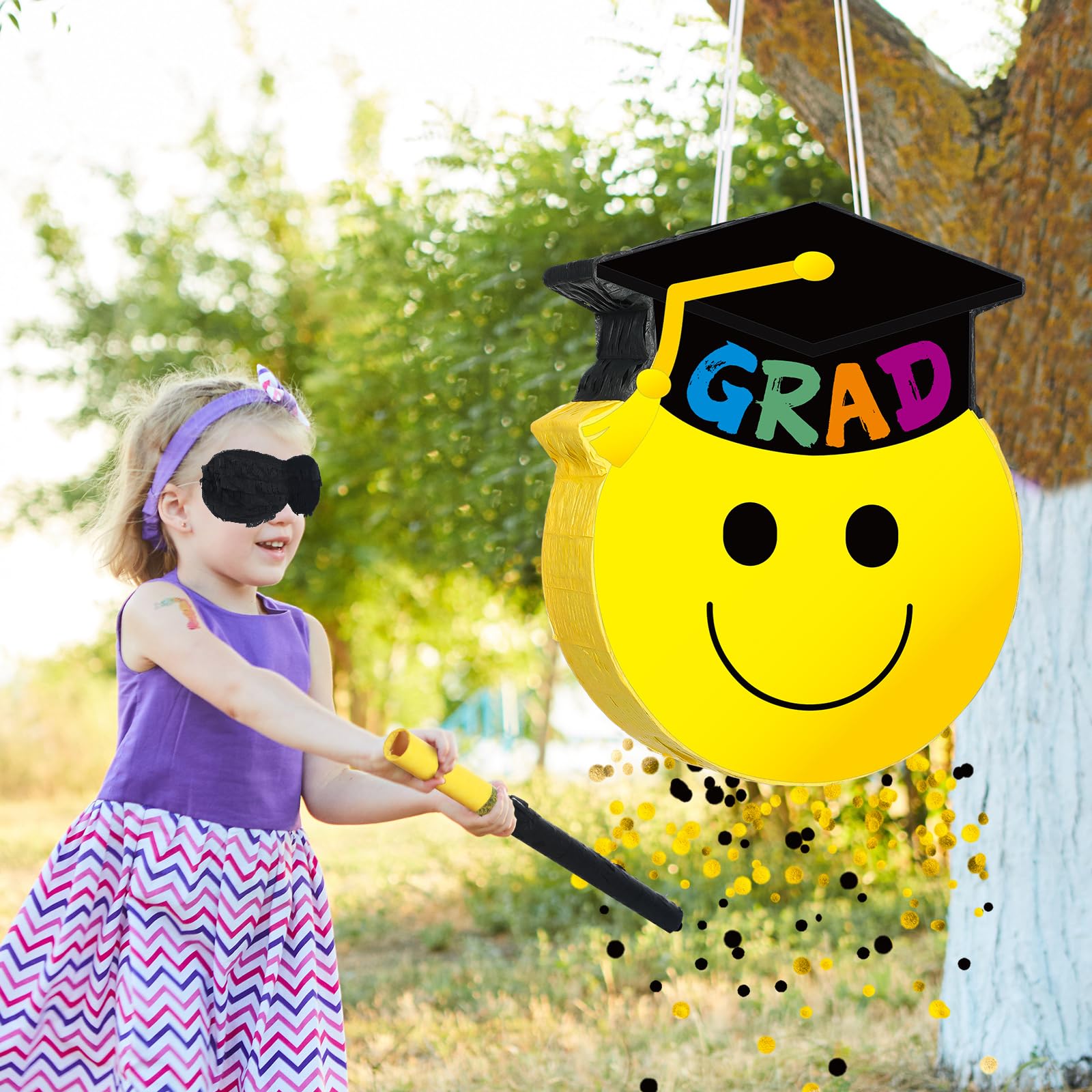 Snapklik.com : Hollowfly Graduation Smile Face Pinata