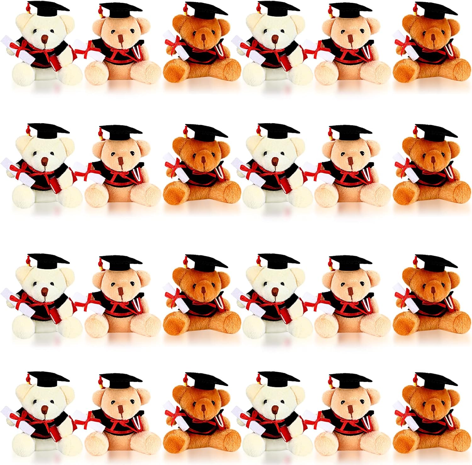 Amazon.com: Threan 24 Pieces Mini Graduation Bear Small Bears Toy ...