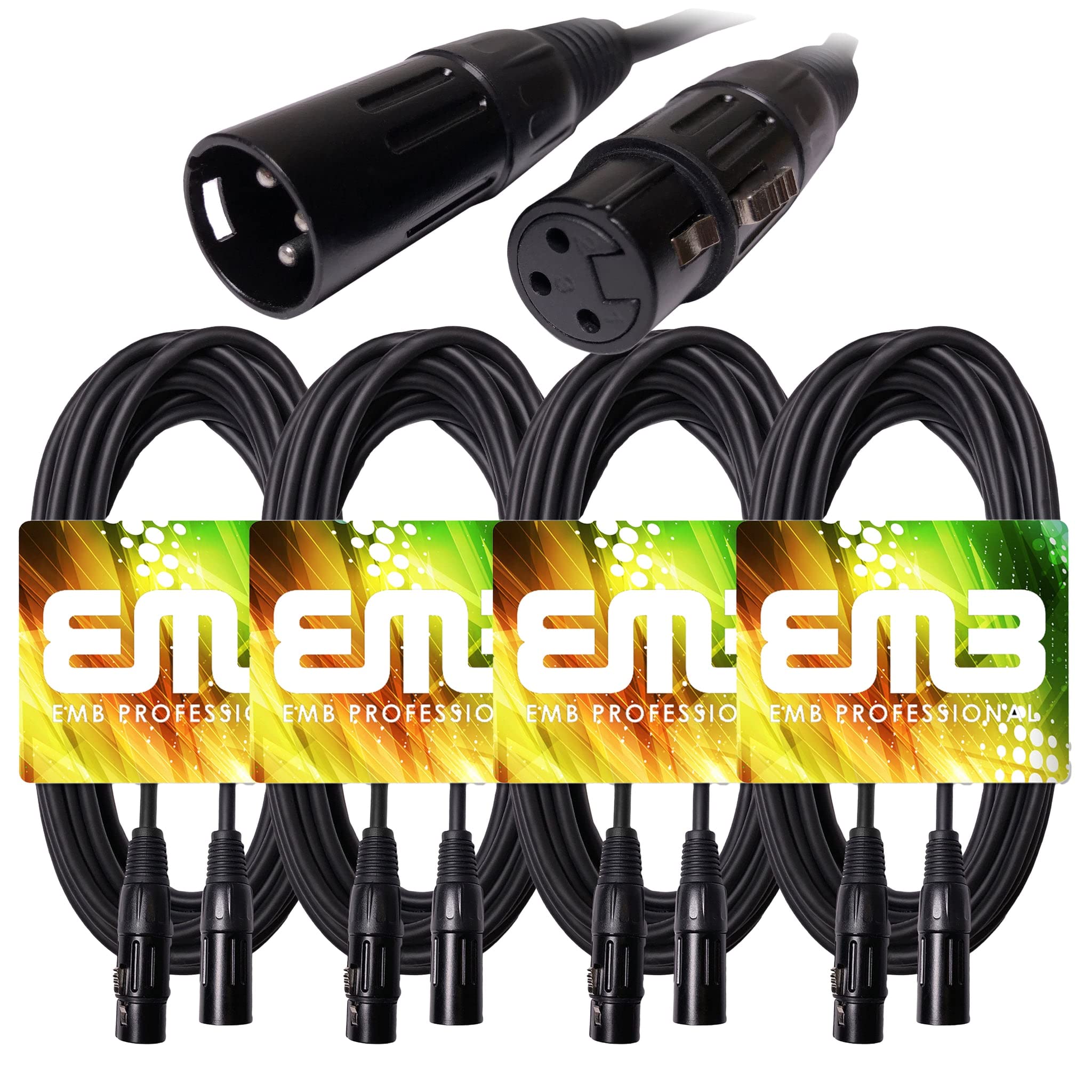 Snapklik.com : EMB Audio Professional Shielded Speaker Cable XLR Male ...