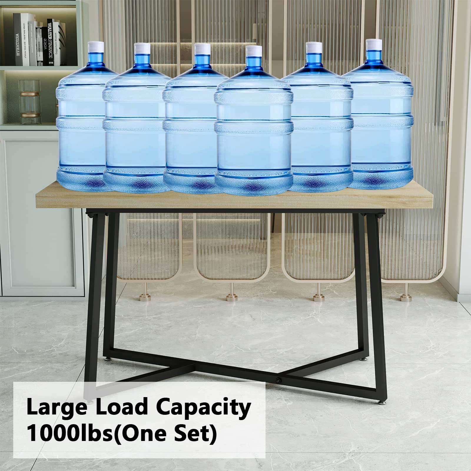 Snapklik.com : 28 Inch Metal Dining Table Legs, DIY Geometry Desk Base ...