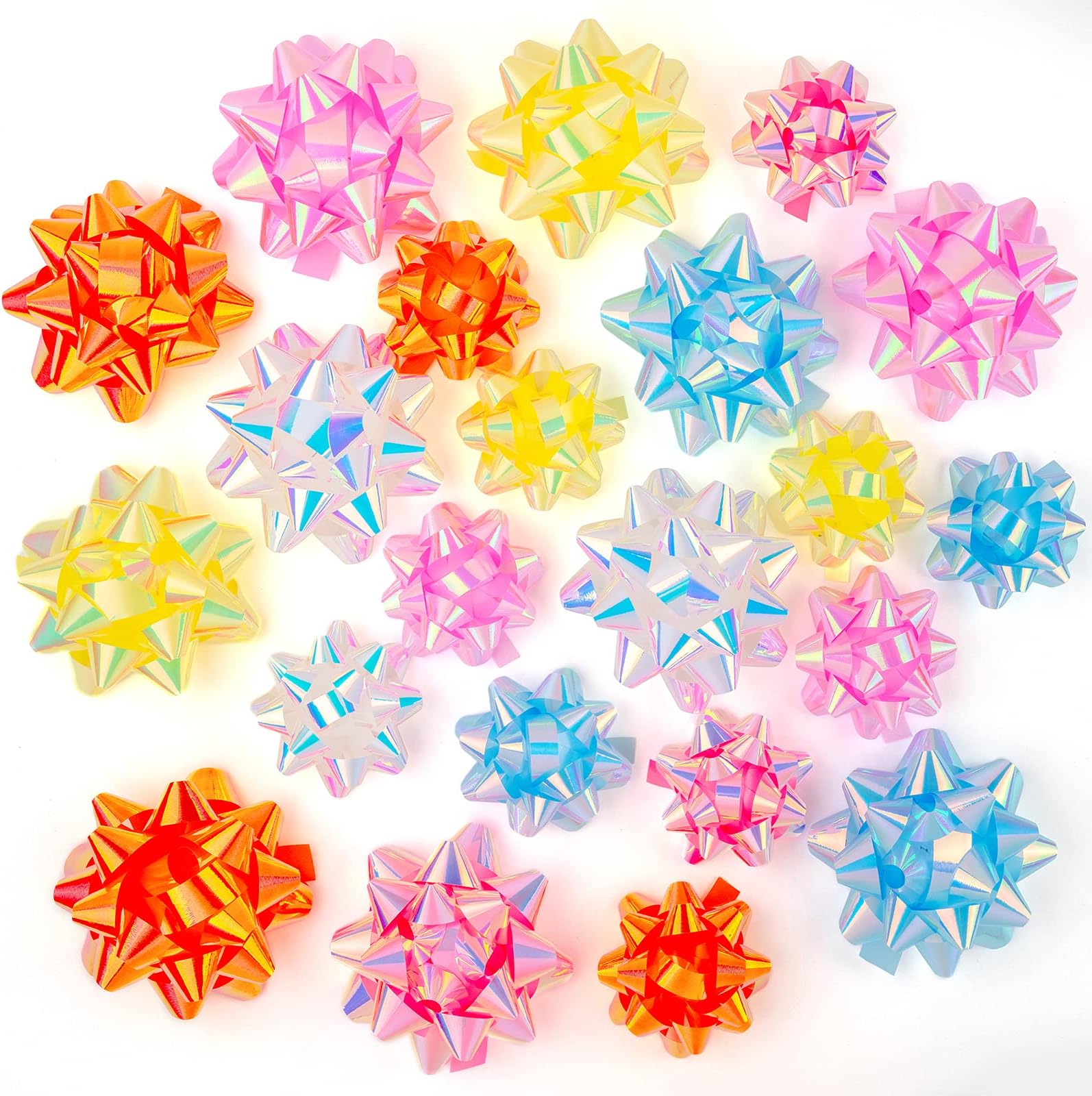 Amazon.com: CT CRAFT LLC 7" * 16 Count Self-Adhesive Foutain Bows Gift ...