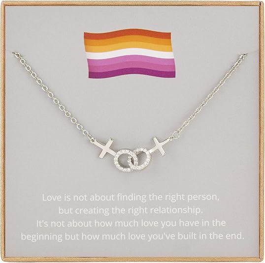 Amazon.com: Famdecor Lesbian Pride Gifts Lesbian Necklace LGBT Pride ...