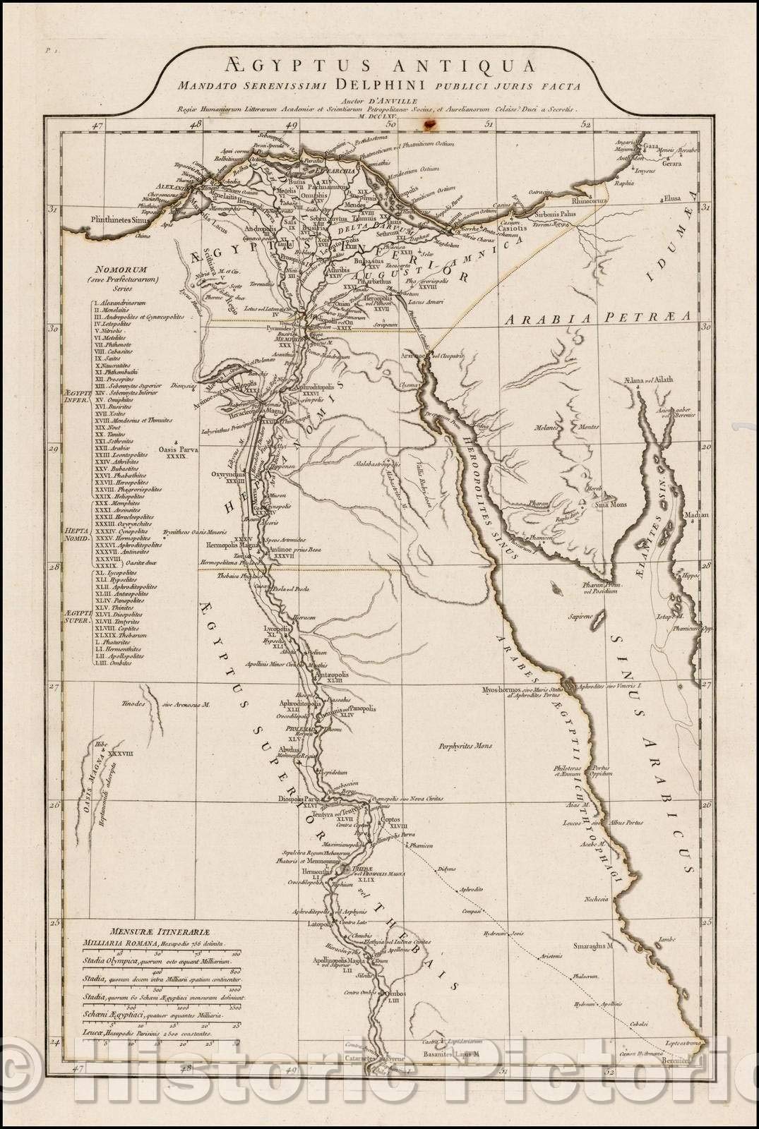 Cataracts Of The Nile Map