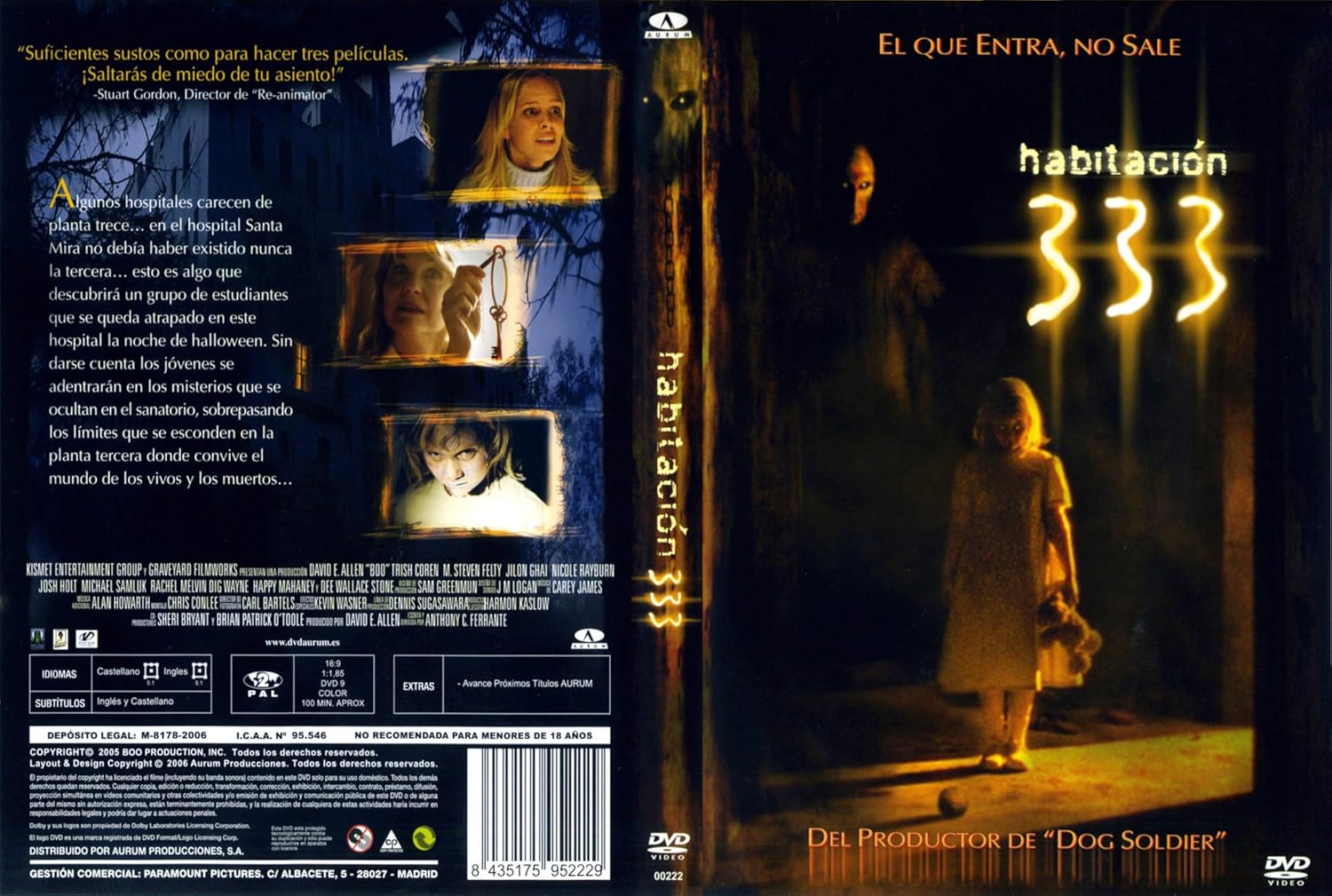 Habitación 333 [DVD]: Amazon.es: Trish Coren, M Steven Felty, Jilon ...