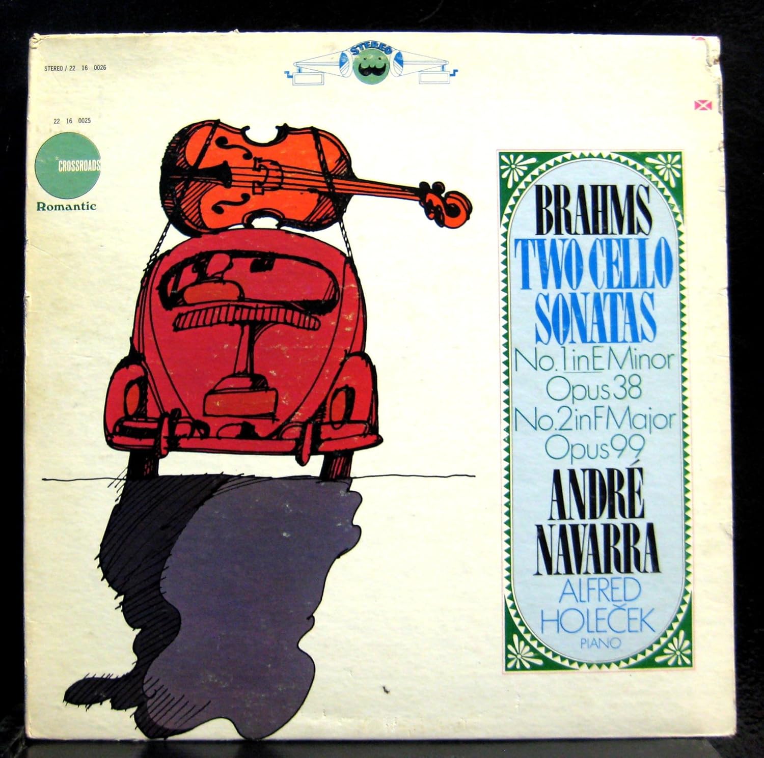 Amazon.com: Andre Navarra Brahms Two Cello Sonatas vinyl record: CDs ...