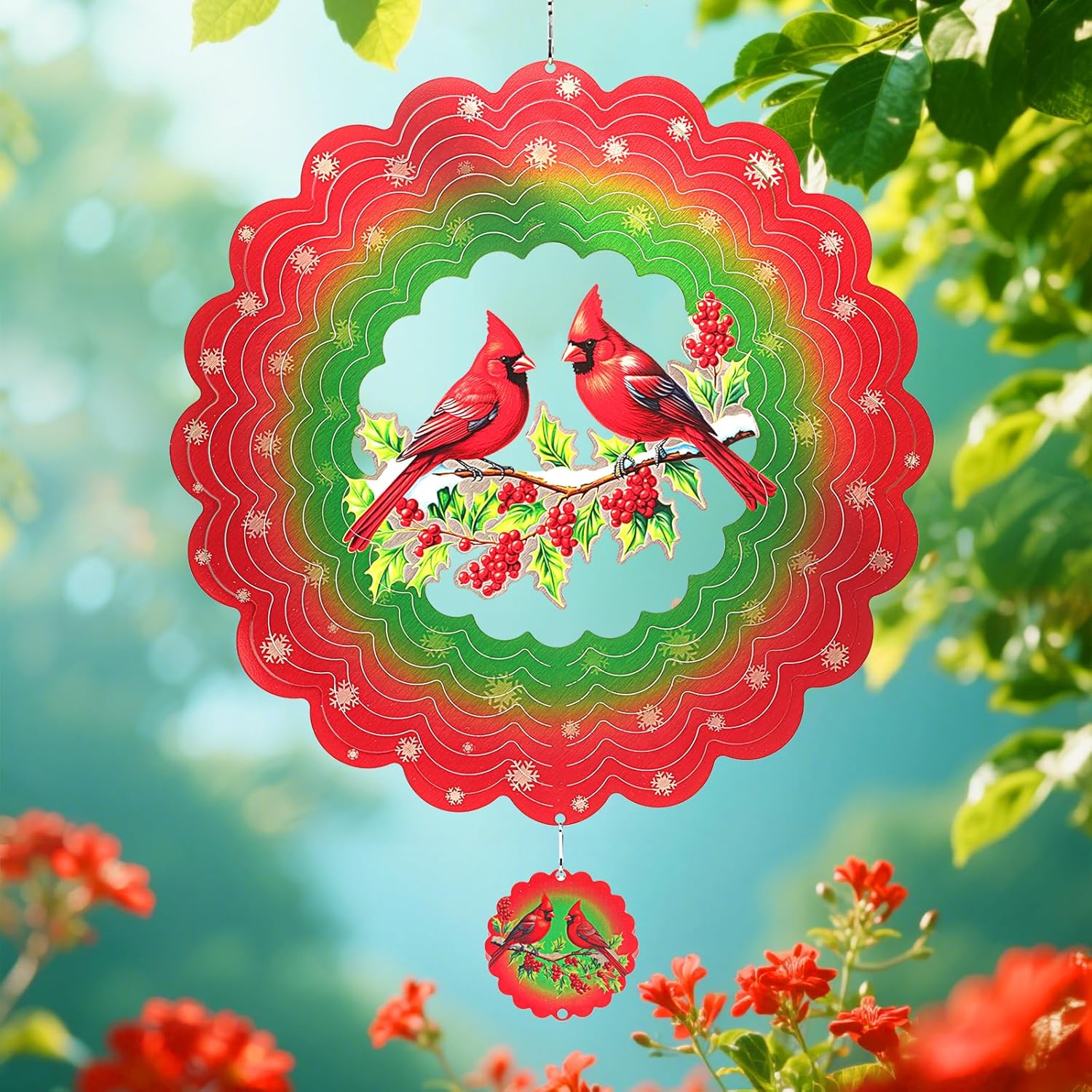 Amazon.com: Cardinal Metal Wind Spinners, Cardinal Gifts for Women Mom ...