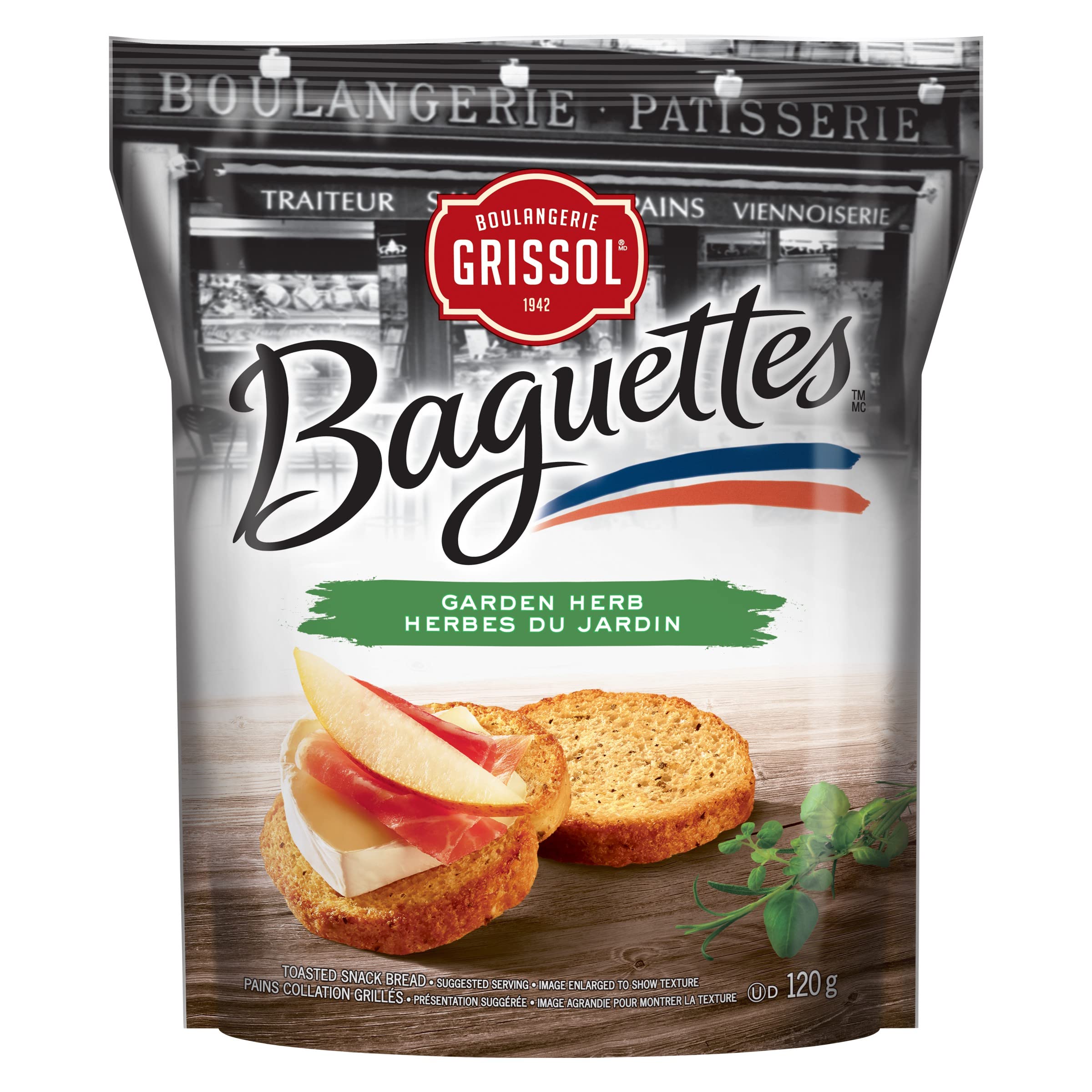 Boulangerie Grissol Baguettes, Garden Herb - Light and Crispy, Perfects ...