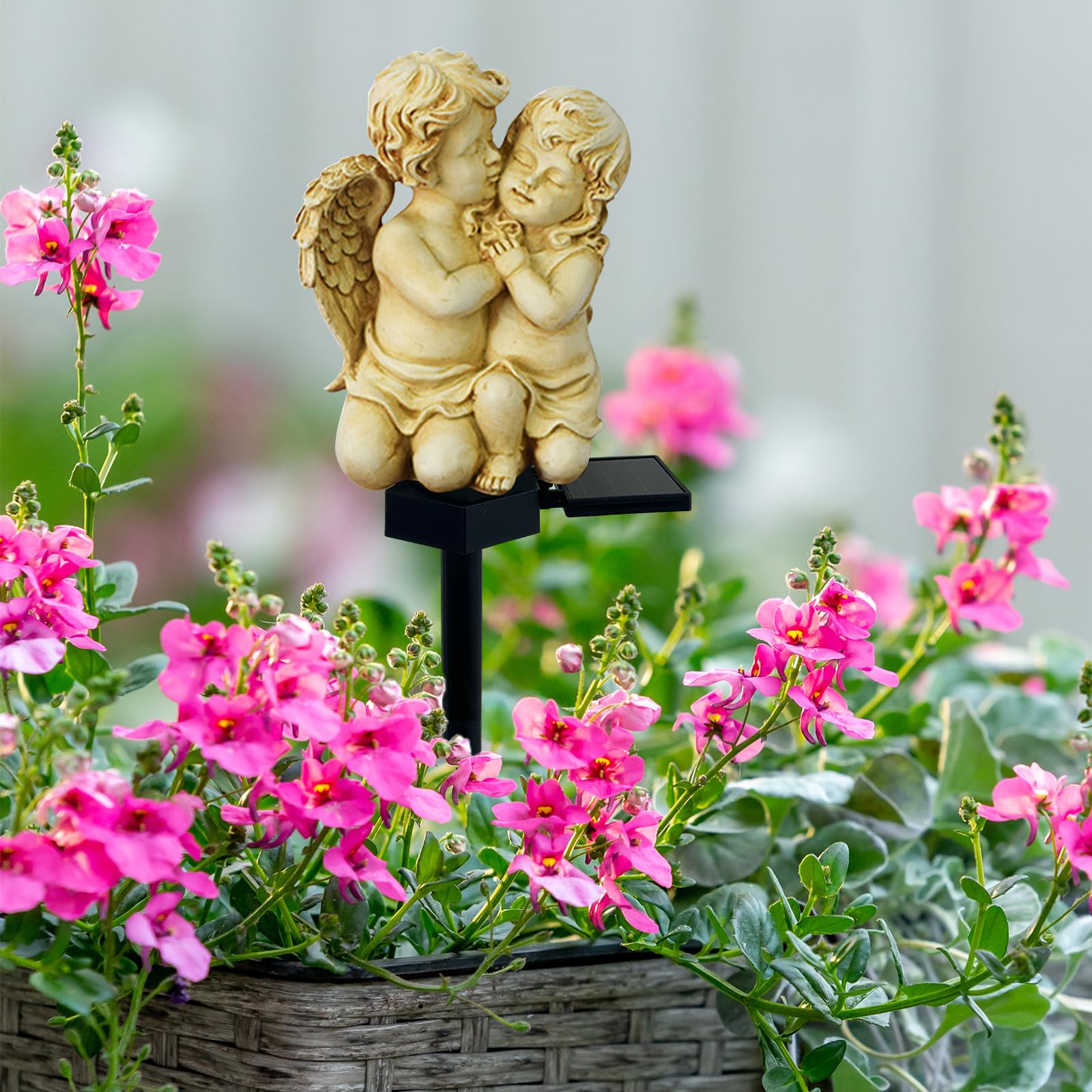 Snapklik.com : LAIAMER Solar Garden Angel Lights, Waterproof Outdoor ...