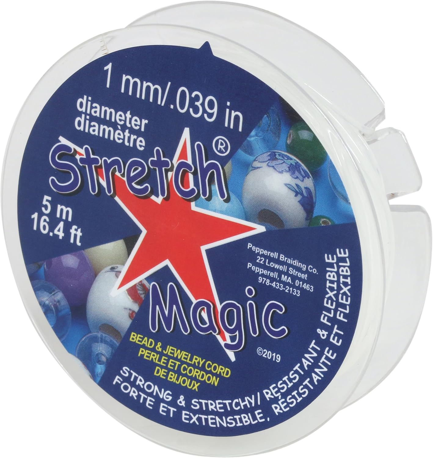Stretch Magic Elastic Beading Cord – Clear Color, 1mm in Diameter, 5 ...