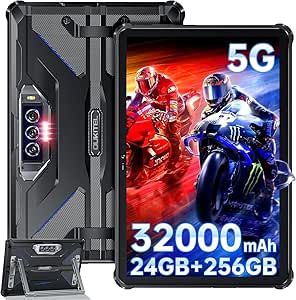 Amazon.com : RT7 Titan Rugged 5G Tablet 10.1" FHD+ 32000mAh 24GB+256GB ...