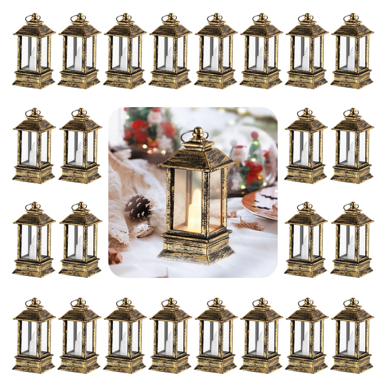Amazon.com: Staymoment 24 Pcs Mini Decorative Candle Lantern - Indoor ...