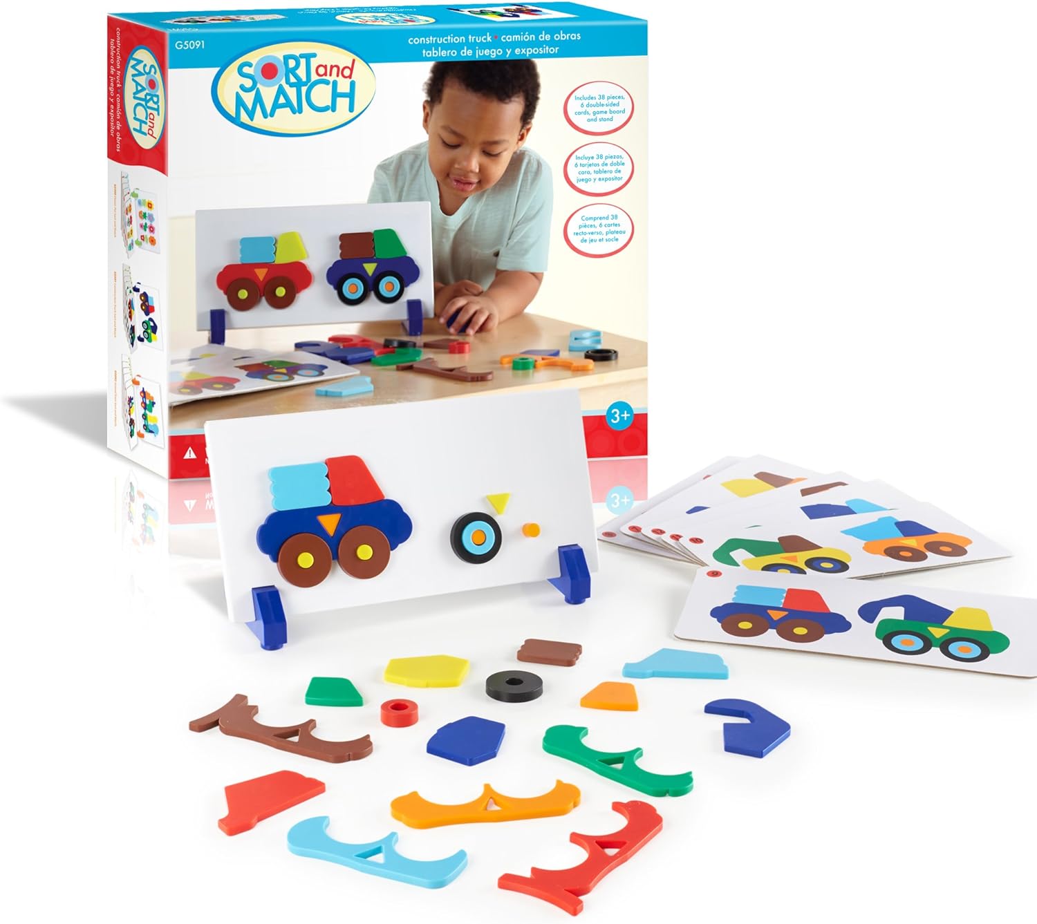 Amazon.com: Guidecraft Construction Truck Sort and Match - Color and ...