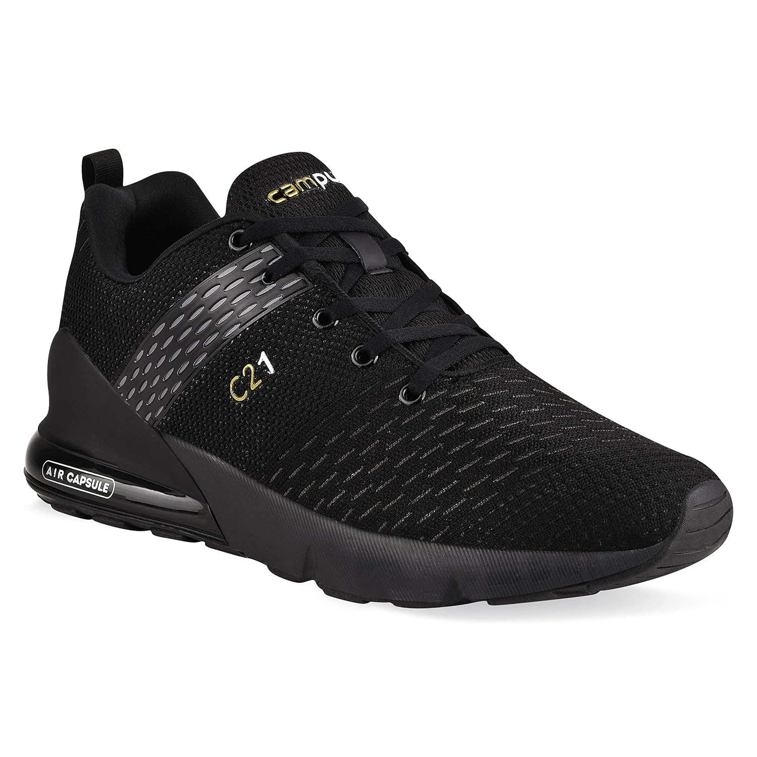 Buy Campus Men's BALENO-II BLK/Golden Running Shoes - 11UK/India 9G-732 ...