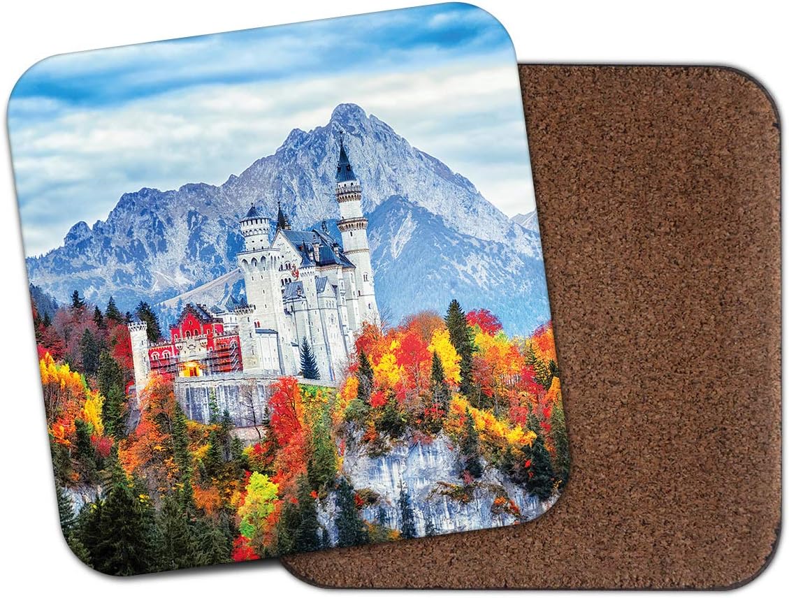 1 x Neuschwanstein Castle Coaster - Germany German Travel Mountain ...