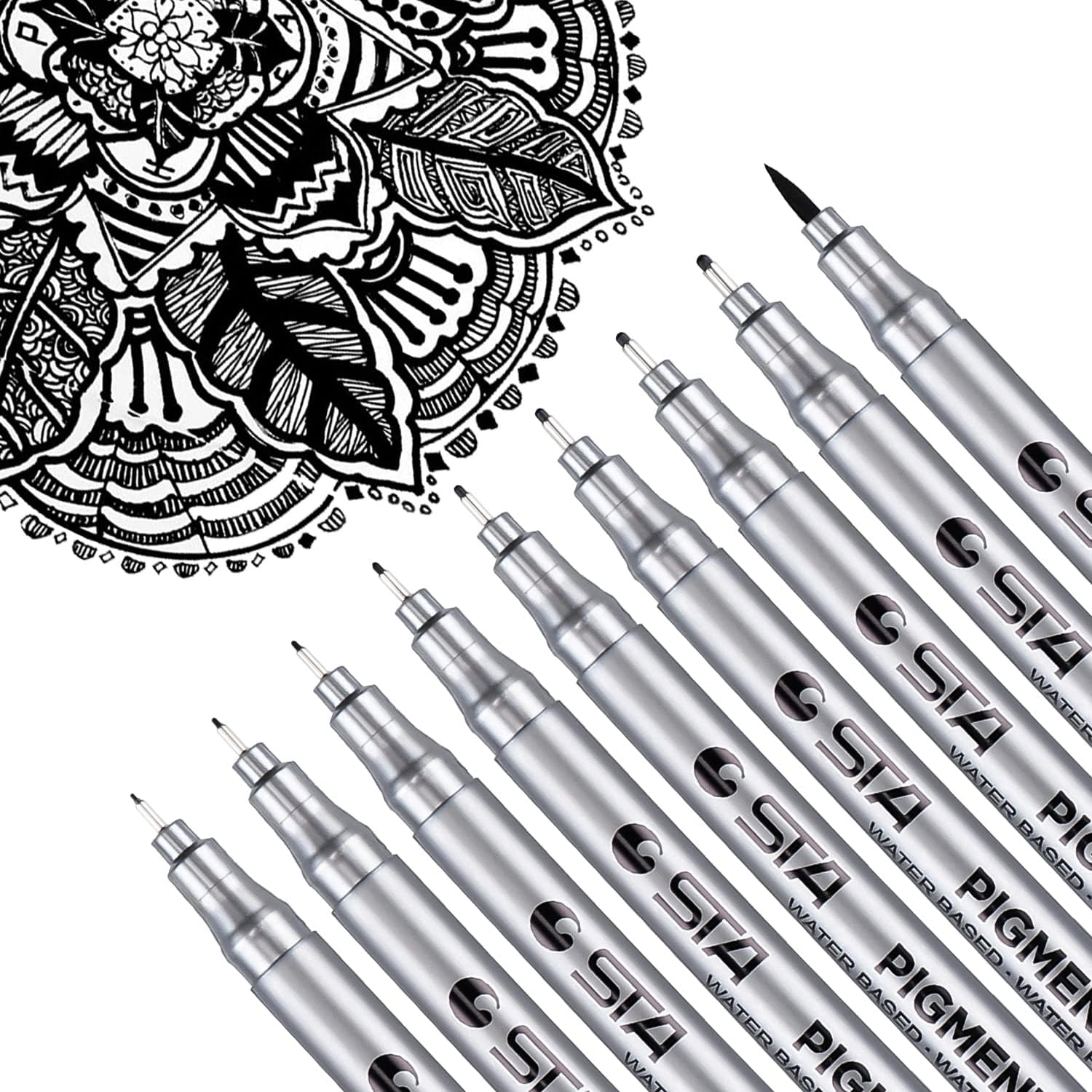 Amazon.com : Hethrone Micro-Pens 8 Size Drawing Ink Pens for Artists ...