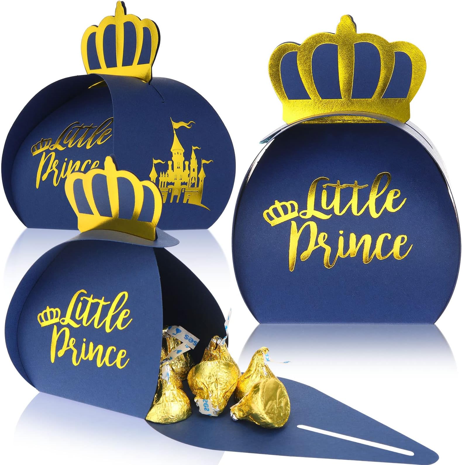 Amazon.com: 100 Pcs Royal Prince Party Favor Bags Plastic Gift Bags ...